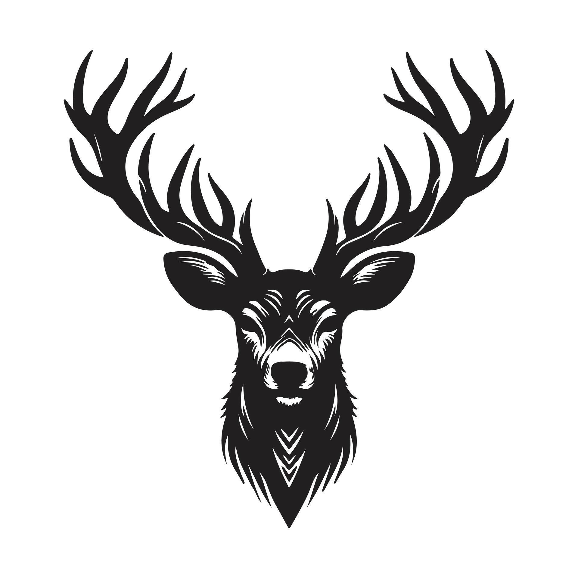 Buck Deer Logo, Simple Vector of Buck Deer, Great for your Hunting Logo, Deer Logo Isolated on ...