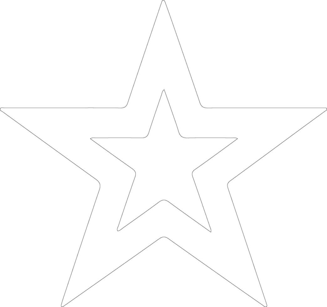 Star icon outline silhouette 39058124 Vector Art at Vecteezy