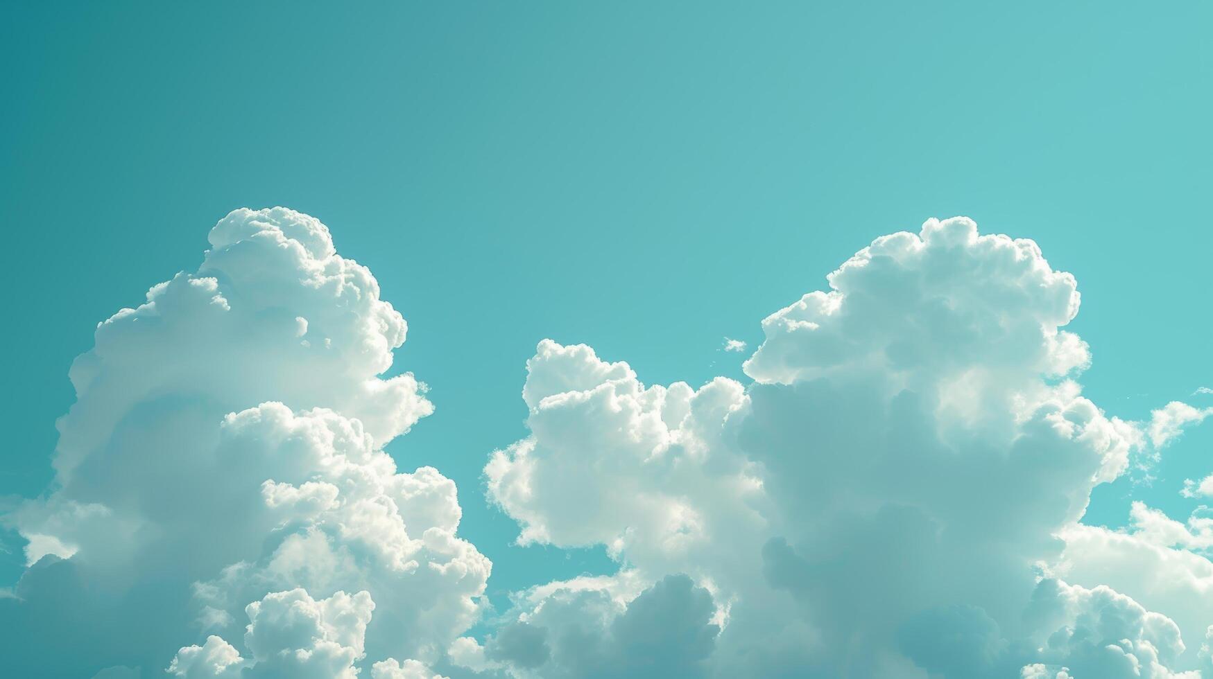AI generated Simple abstract background mimicking the serene beauty of clouds floating in the ...