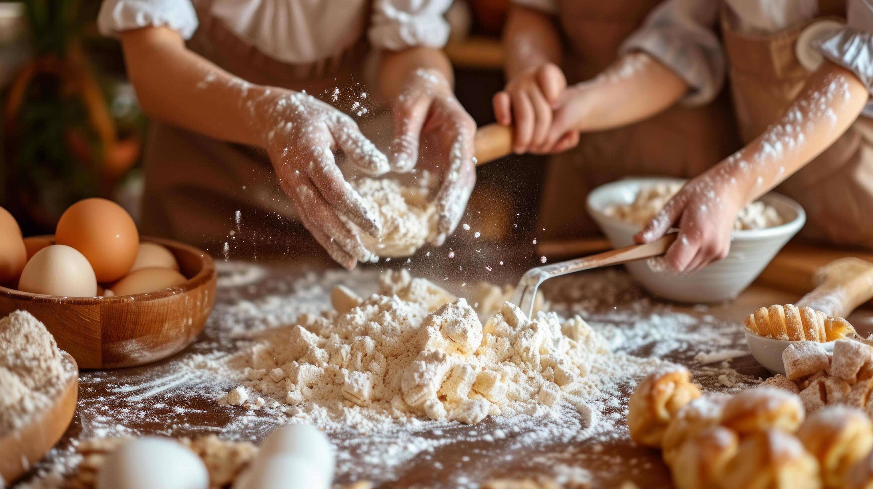 AI generated A family or group of friends engaged in a delightful ...