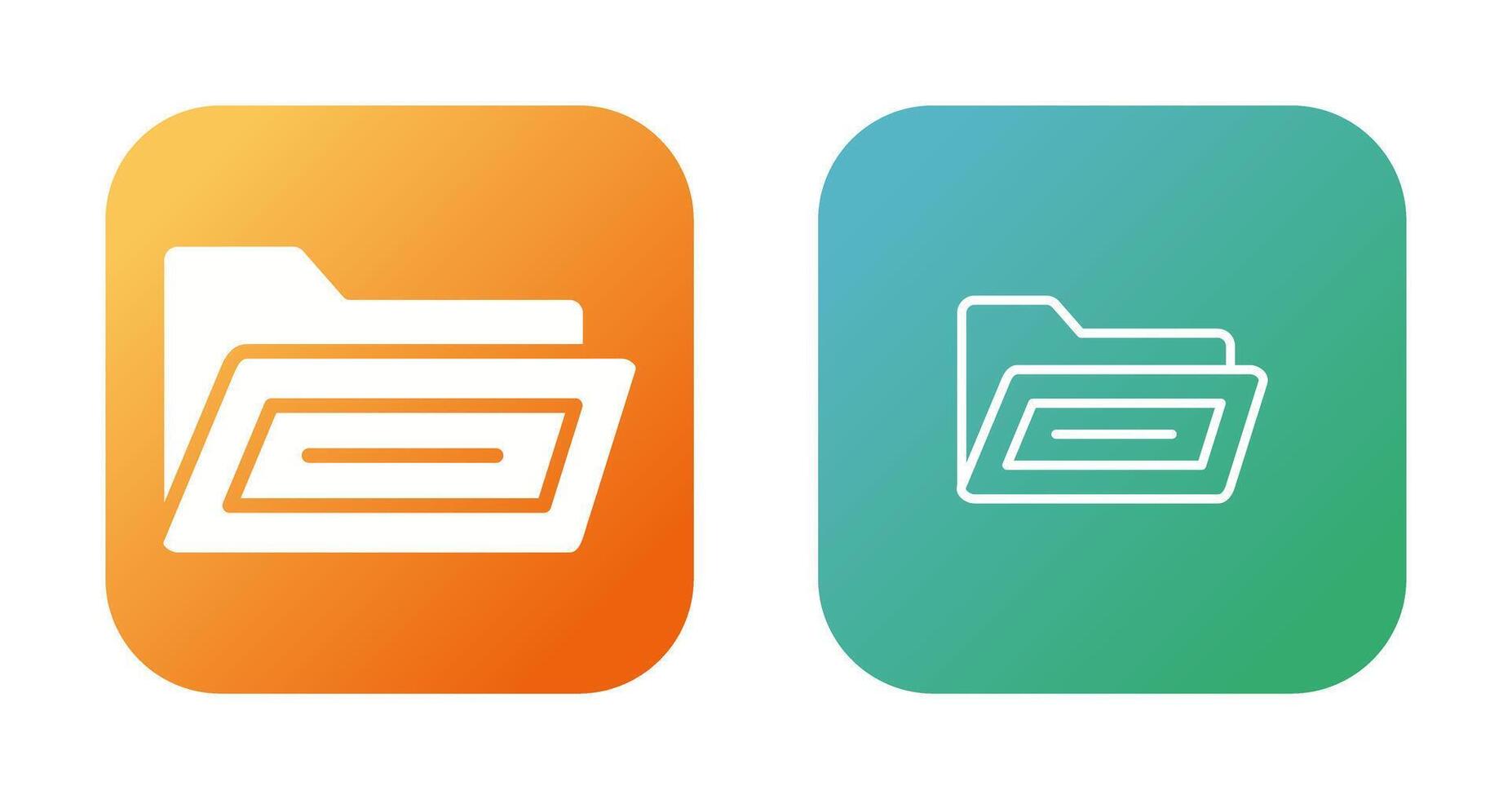 Open File Folder Vector Icon 39080728 Vector Art at Vecteezy