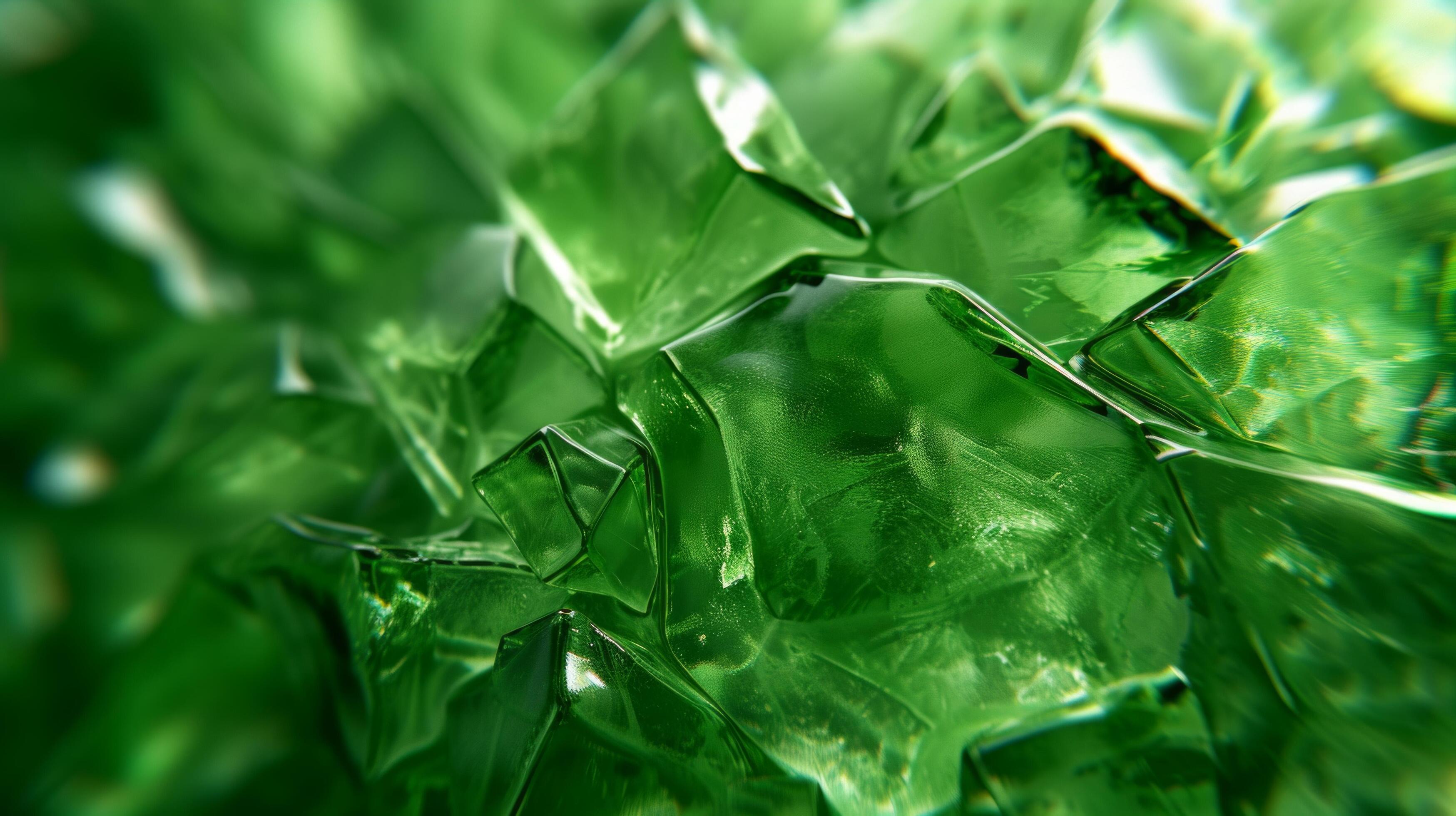 AI generated Abstract green glass background 39084653 Stock Photo at ...