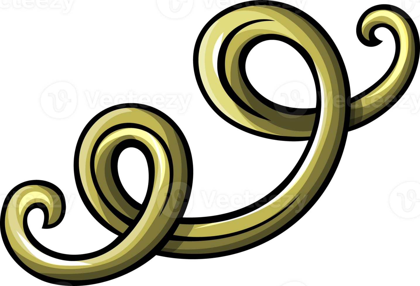 dibujos animados decorativo rizo 39091401 PNG