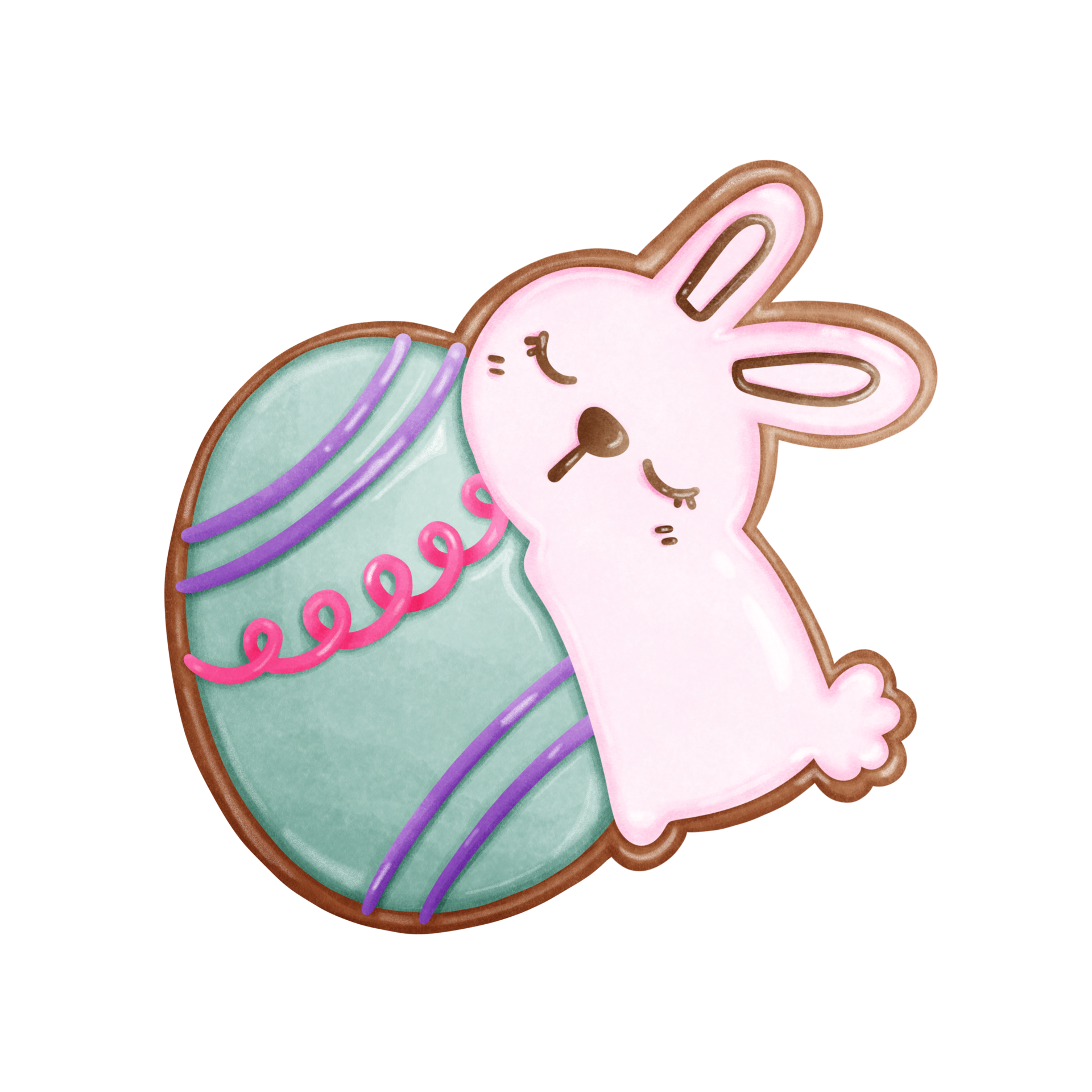 Easter rabbit cookie clip art, rabbit cartoon images, Easter cartoon ...