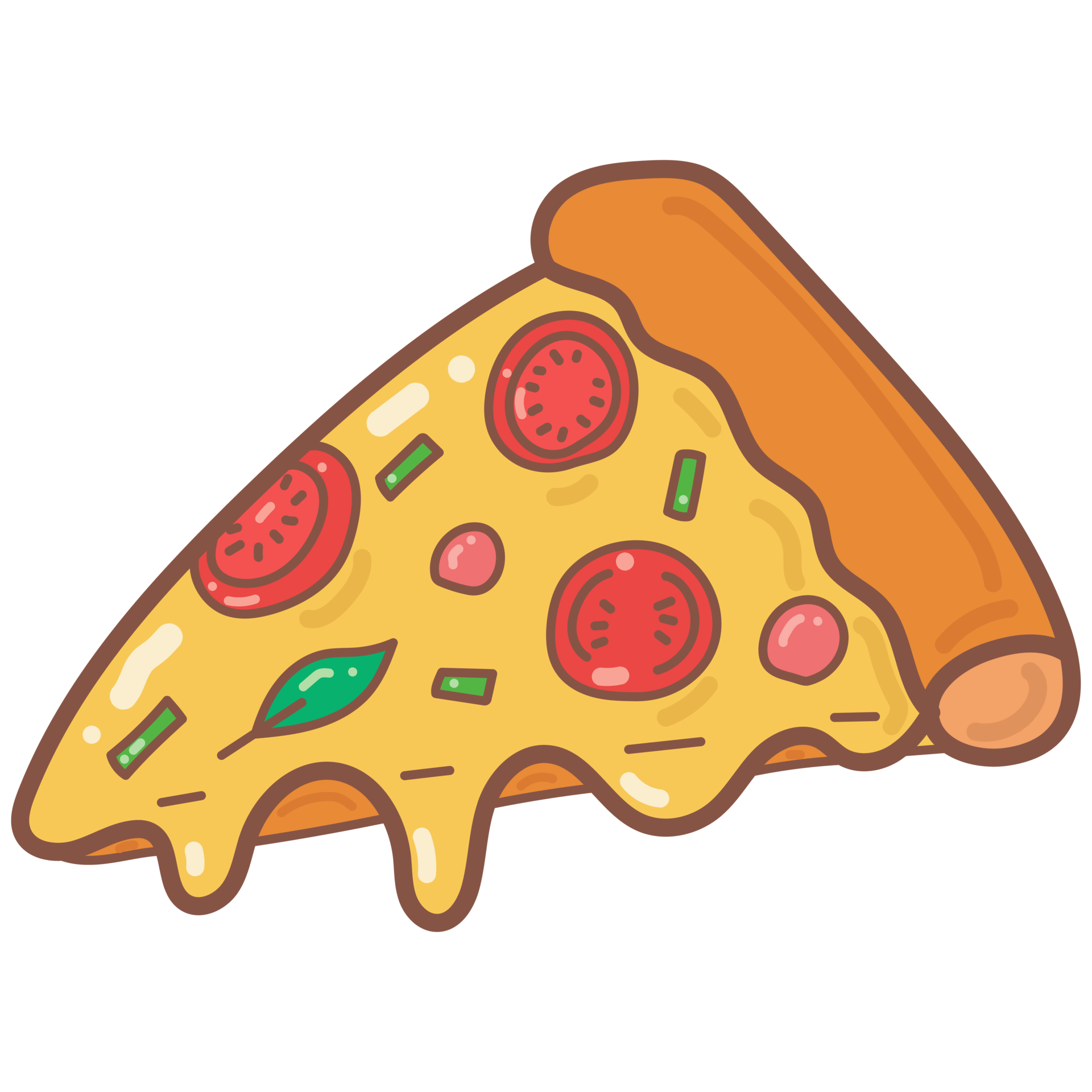 Pizza Doodle Cartoon 39095975 Png