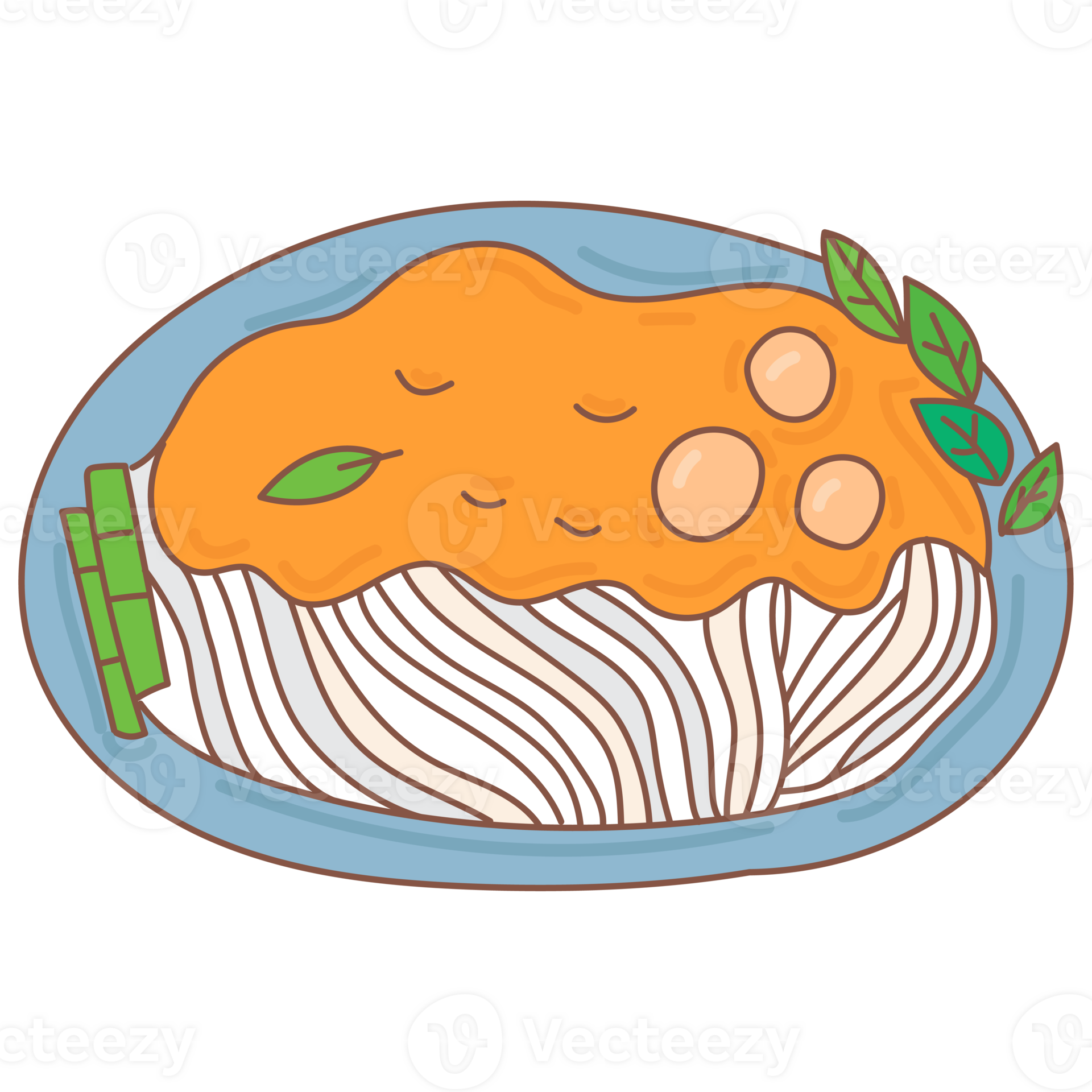 rice noodle cartoon doodle 39096040 PNG