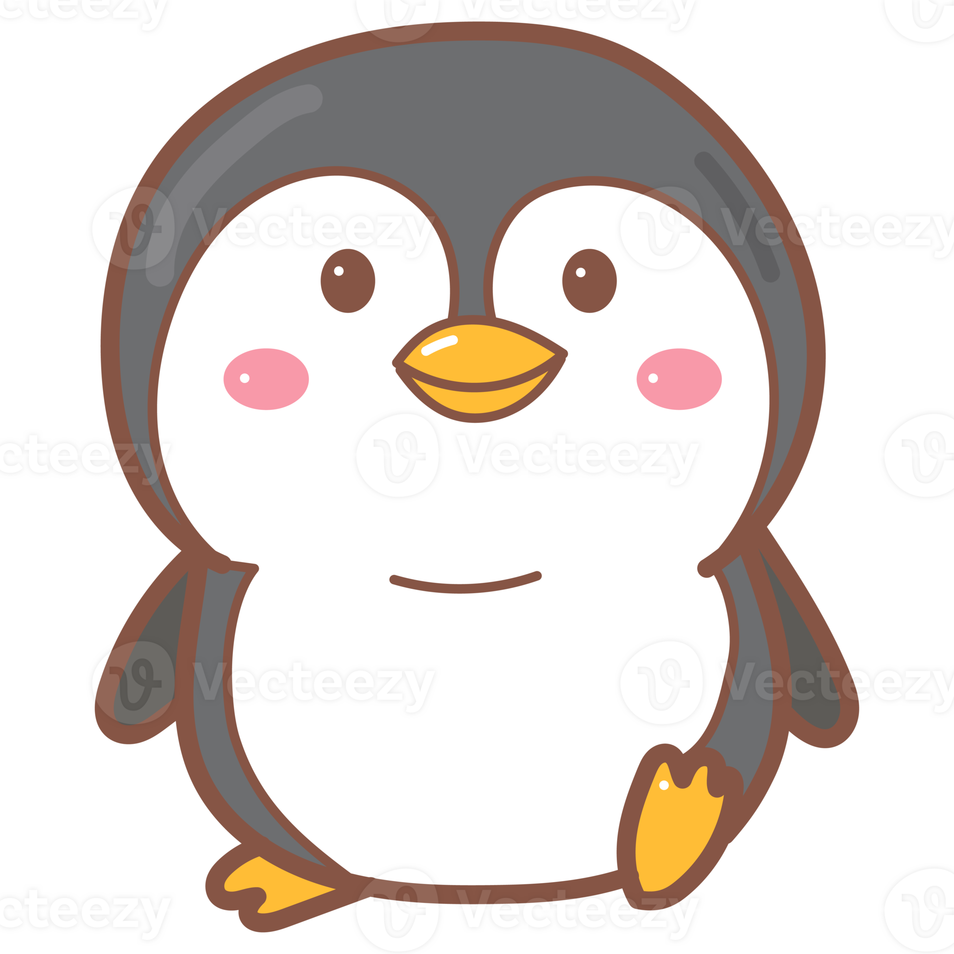 penguin doodle cartoon 39096143 PNG