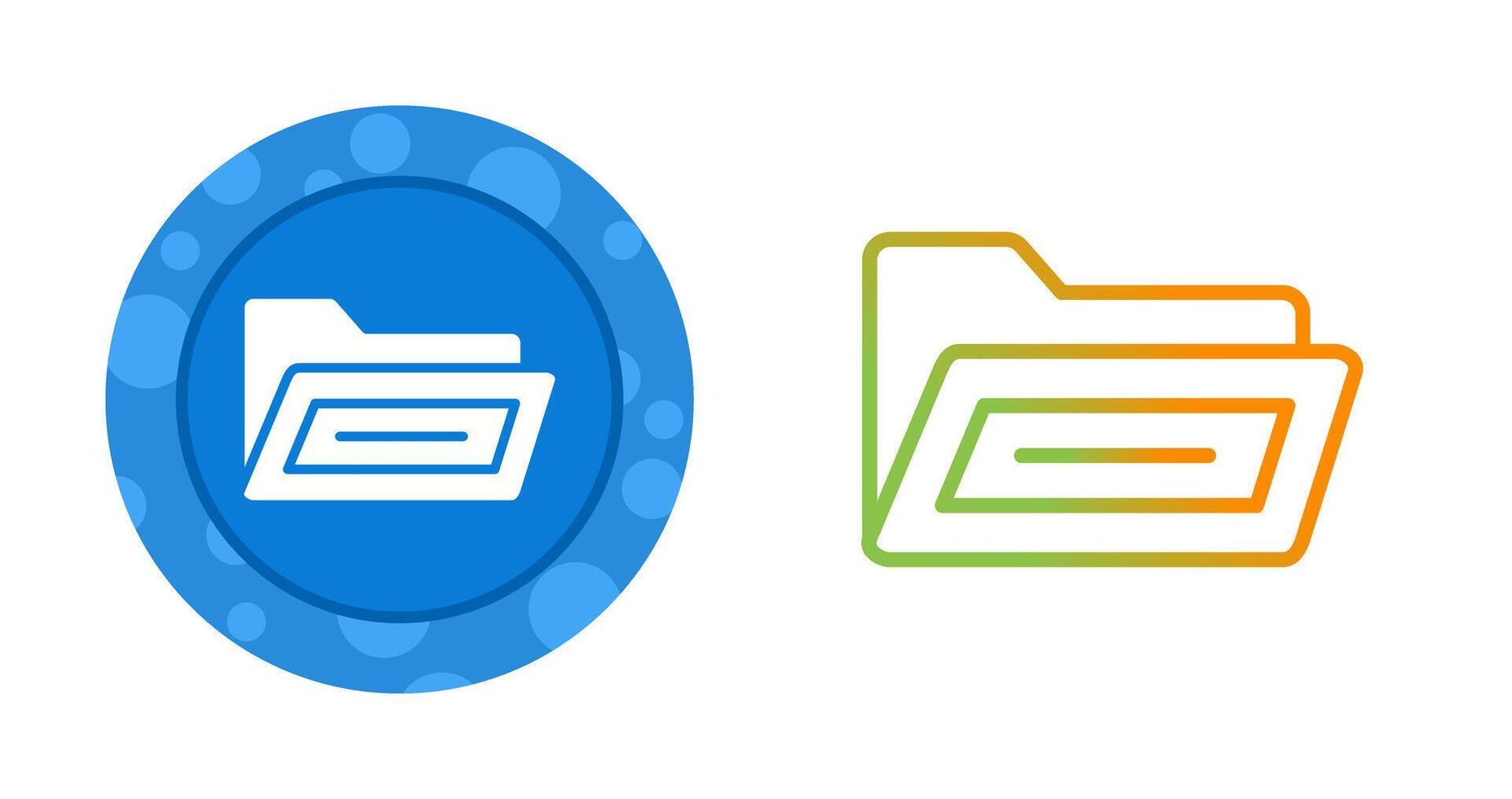 Open File Folder Vector Icon 39100370 Vector Art at Vecteezy