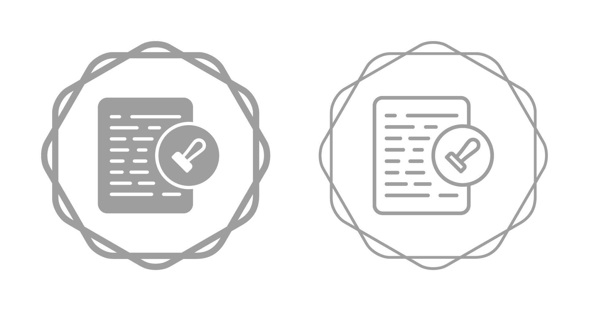 Document Permissions Vector Icon 39101774 Vector Art At Vecteezy