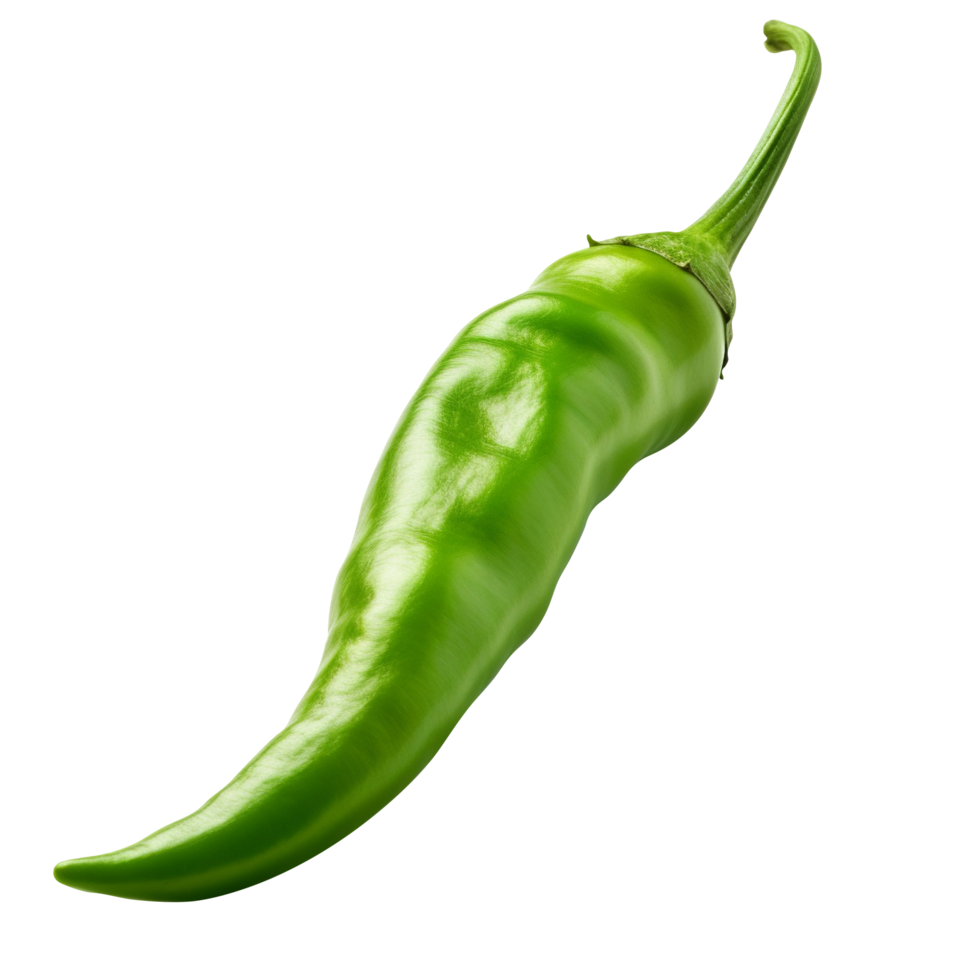 Green Chilli Isolated On Background 39109794 Png