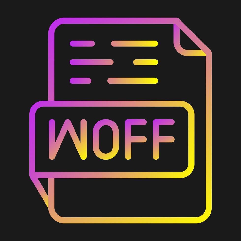 WOFF Vector Icon 39111451 Vector Art at Vecteezy