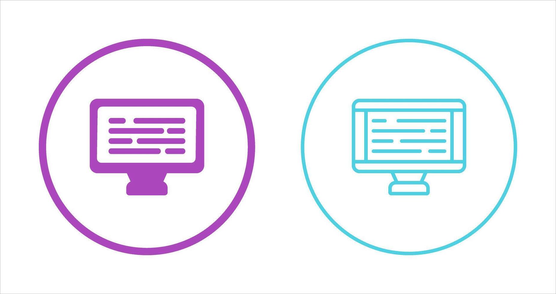 Desktop Computer Vector Icon 39118914 Vector Art at Vecteezy