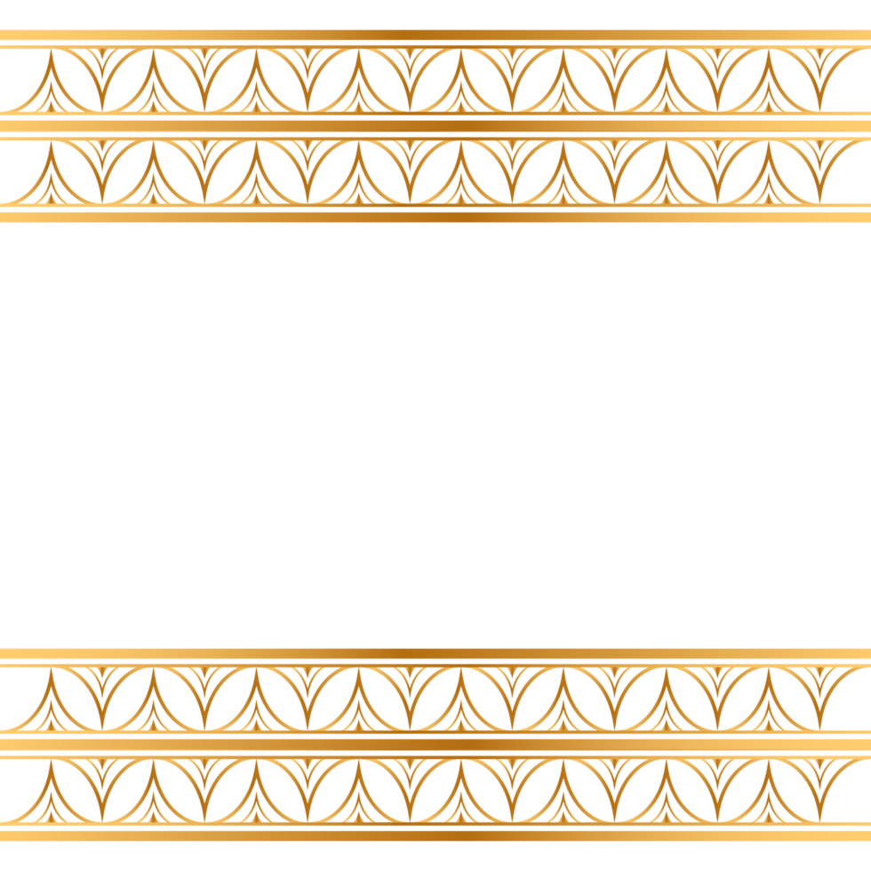 Luxury Islamic Golden Line Lace Border Thai Pattern Ornament Wedding