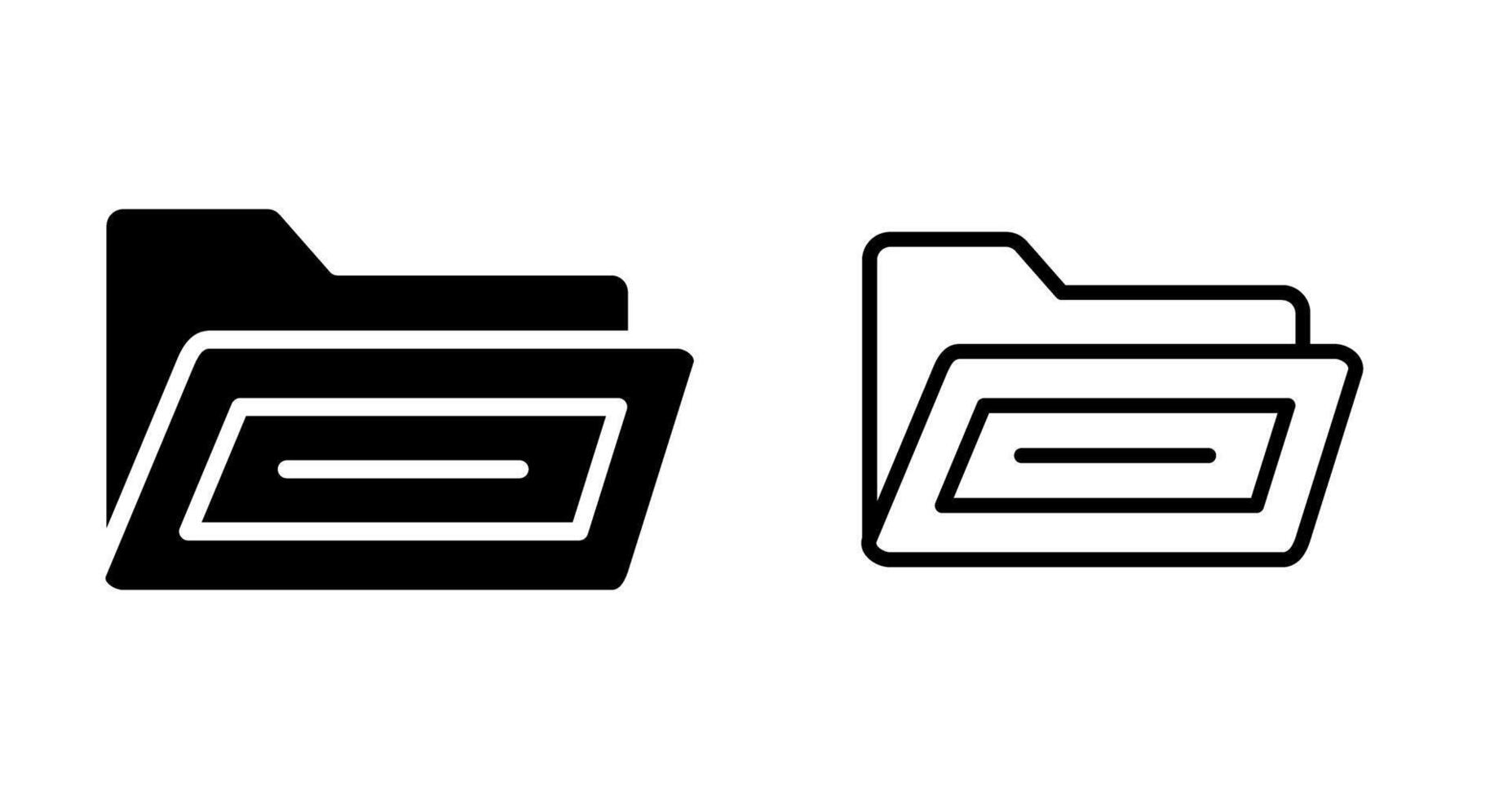 Open File Folder Vector Icon 39145595 Vector Art at Vecteezy