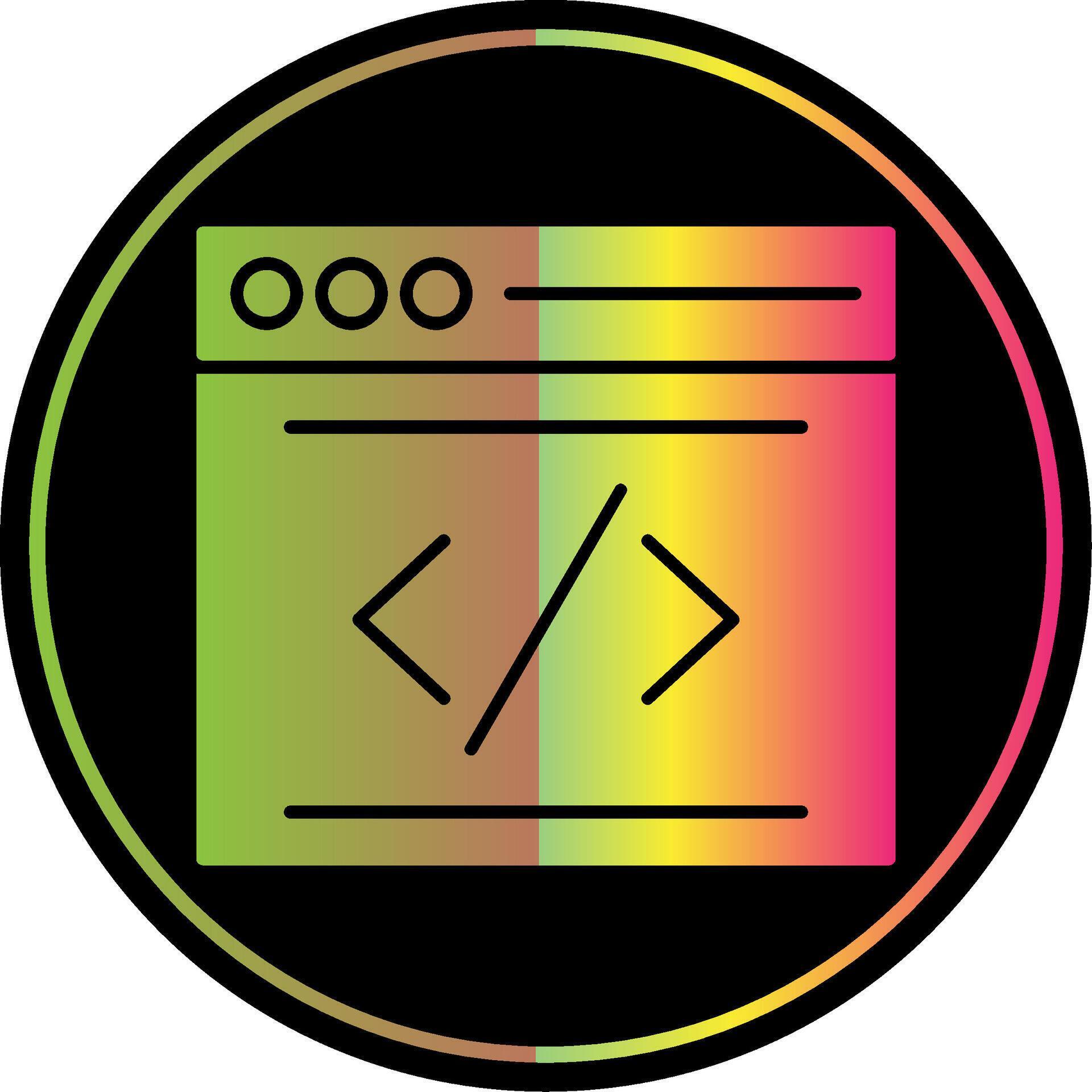 Coding Glyph Due Color Icon 39152734 Vector Art at Vecteezy