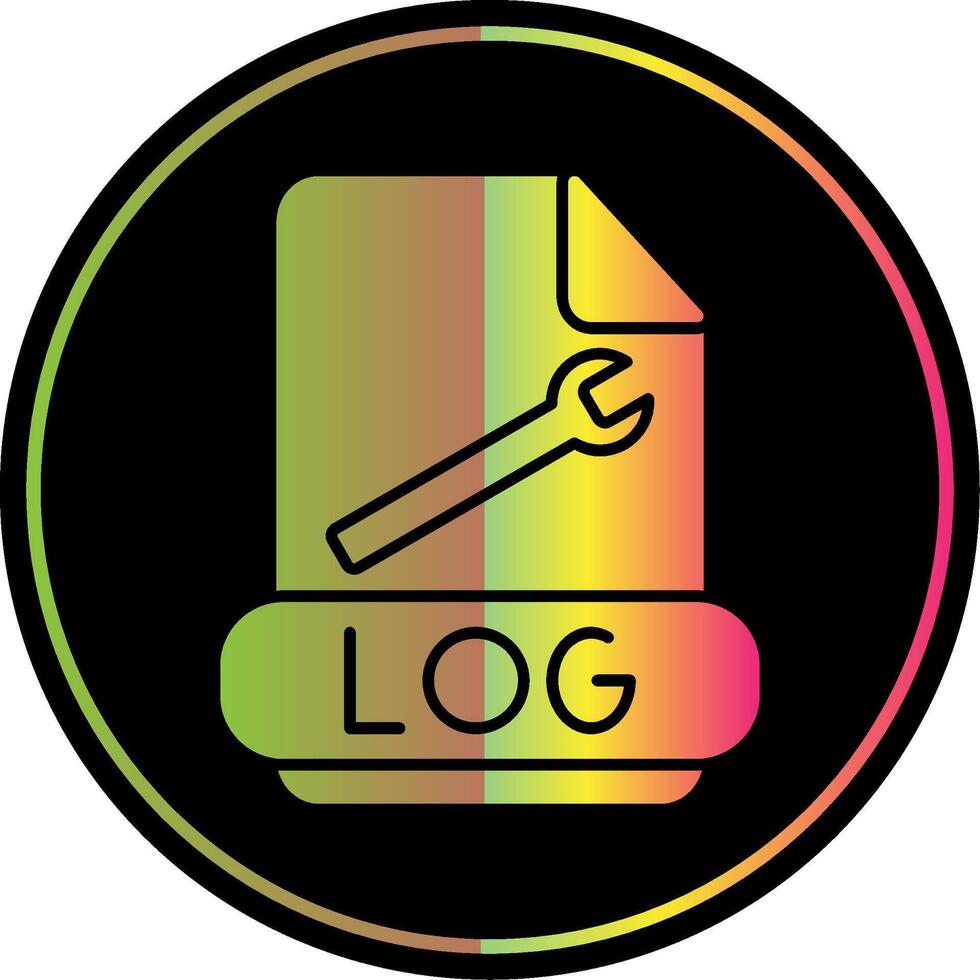 Log Format Glyph Due Color Icon 39154651 Vector Art at Vecteezy