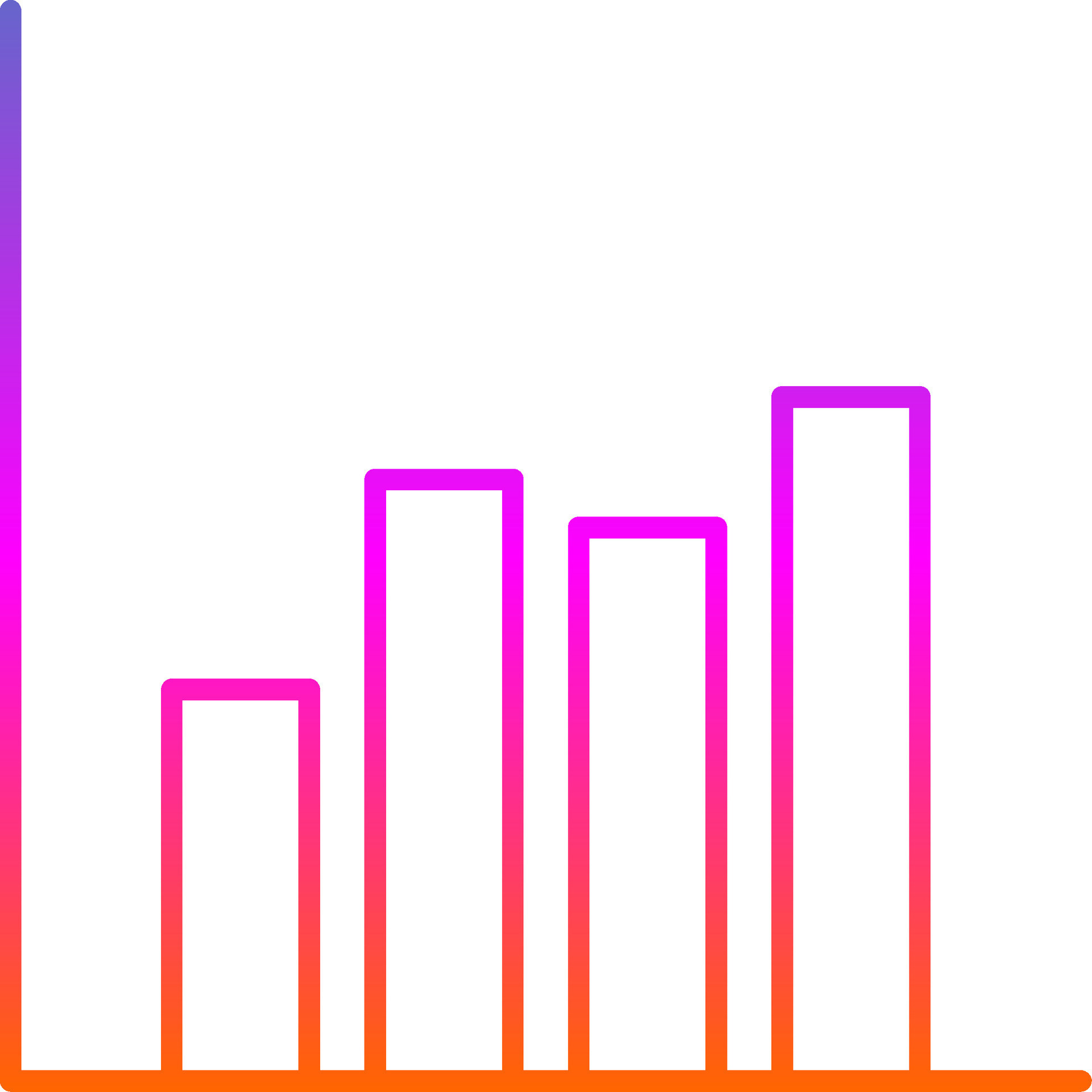 Bar Chart Line Gradient Icon 39160400 Vector Art at Vecteezy