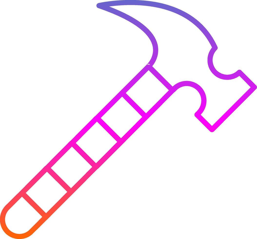 Hammer Line Gradient Icon 39161226 Vector Art At Vecteezy