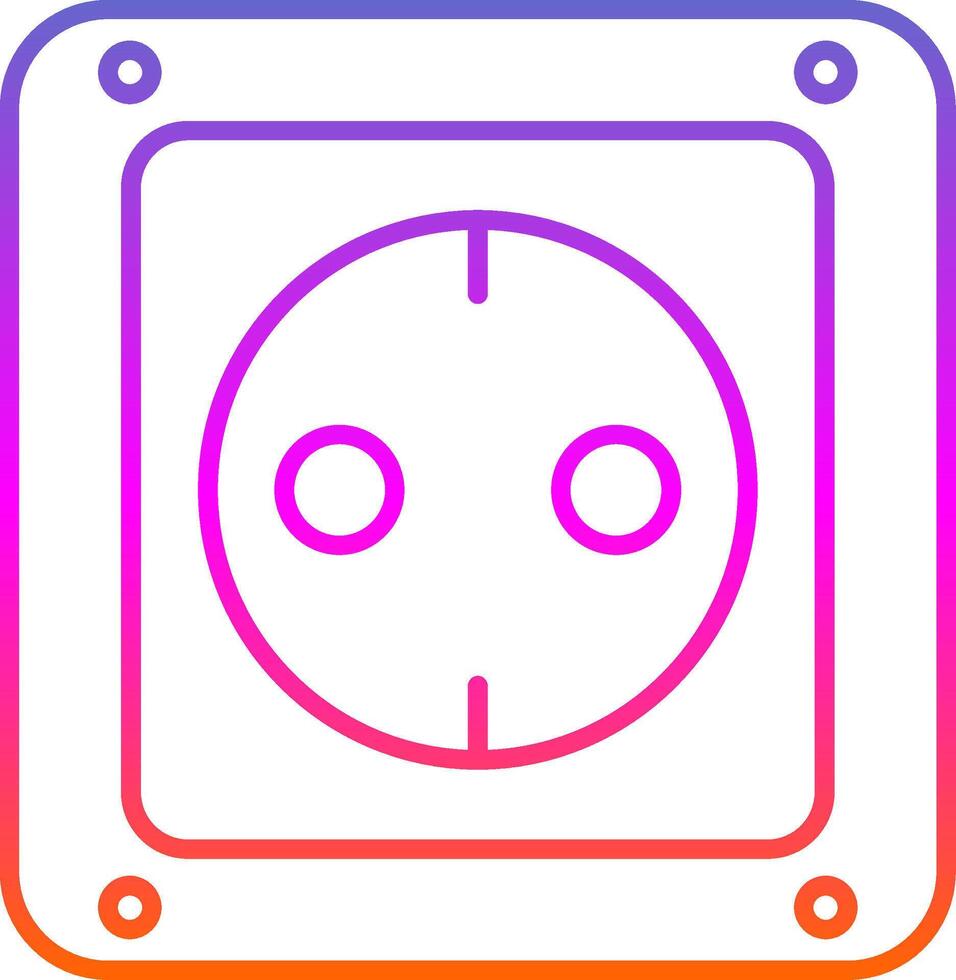 Socket Line Gradient Icon 39162131 Vector Art At Vecteezy