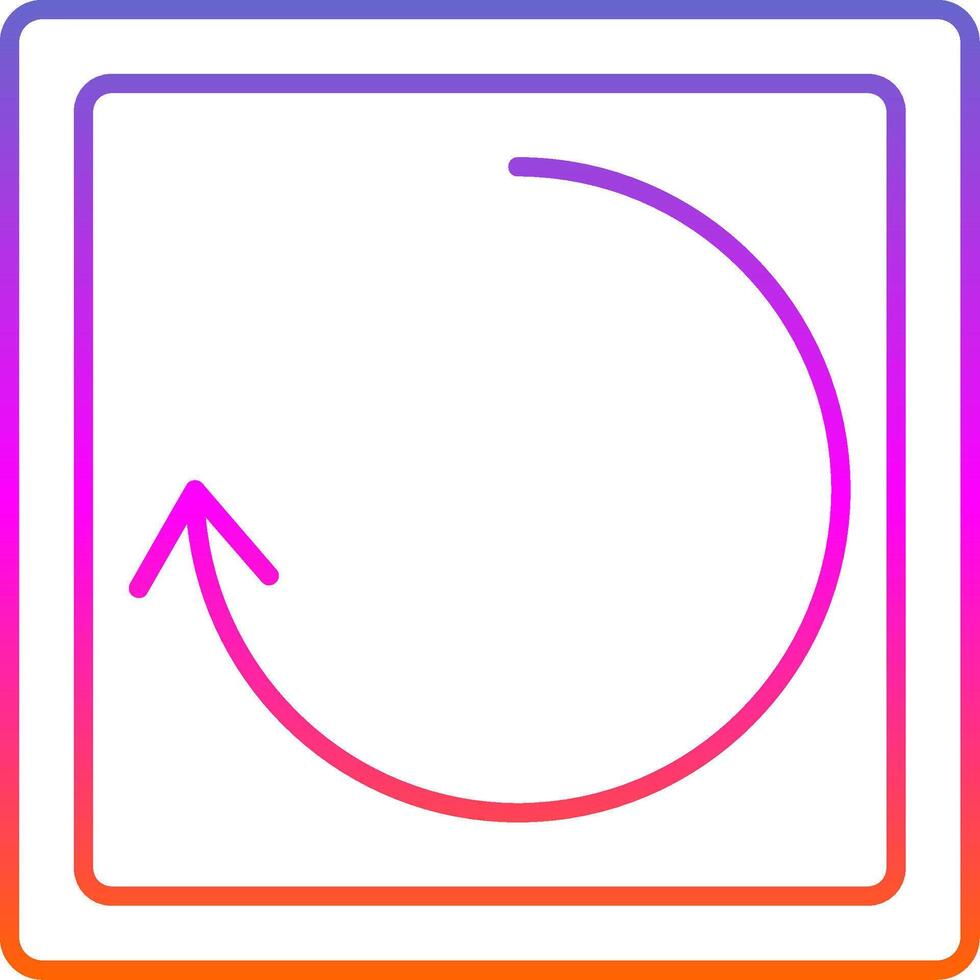 Rotate Line Gradient Icon 39165268 Vector Art At Vecteezy
