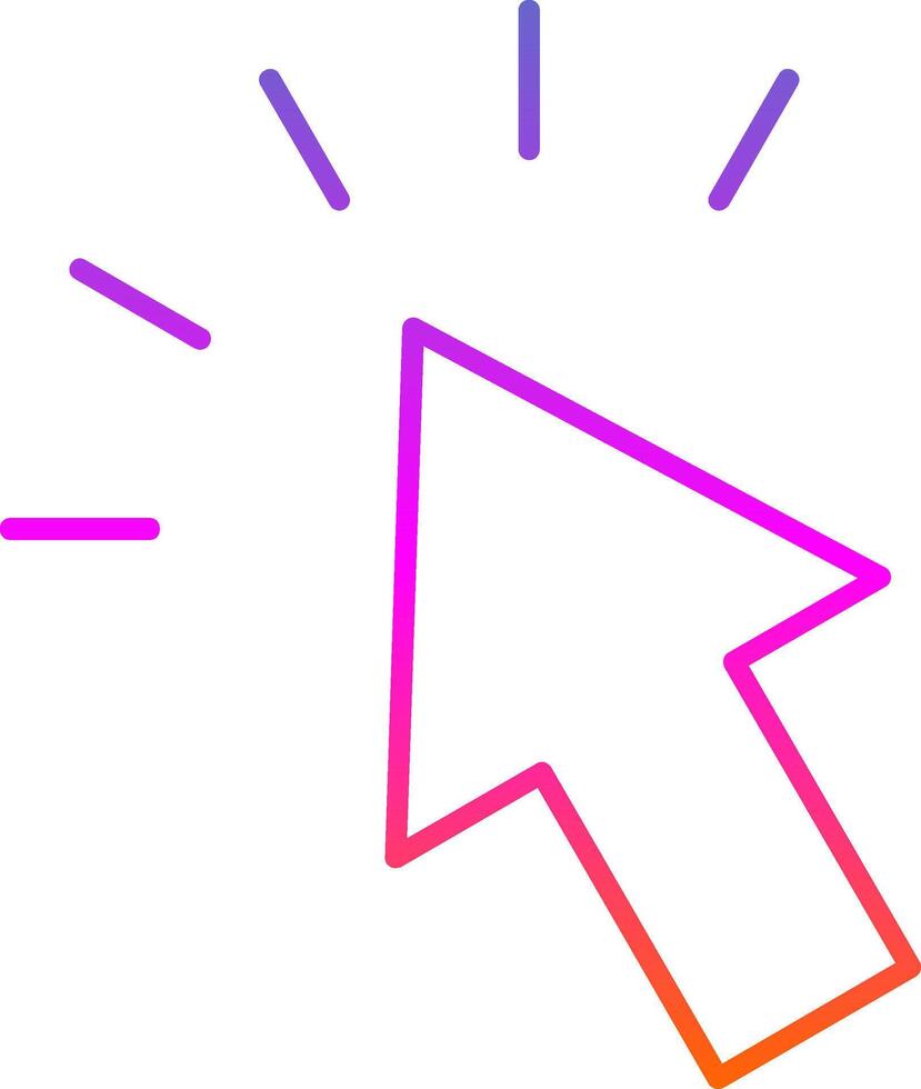 Mouse Cursor Line Gradient Icon 39165276 Vector Art At Vecteezy