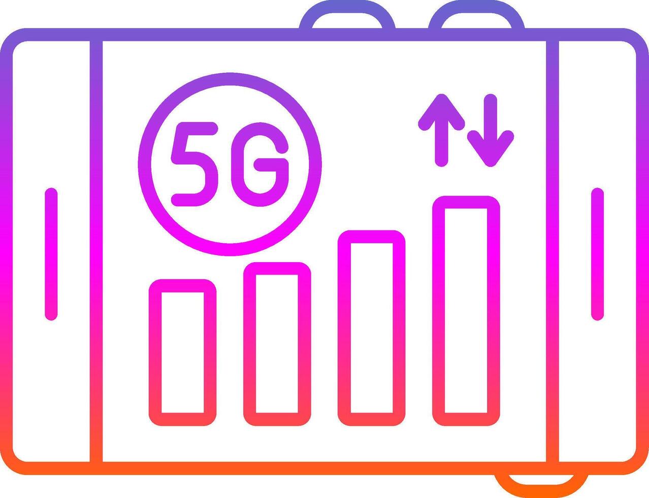 Signal Line Gradient Icon 39168257 Vector Art at Vecteezy