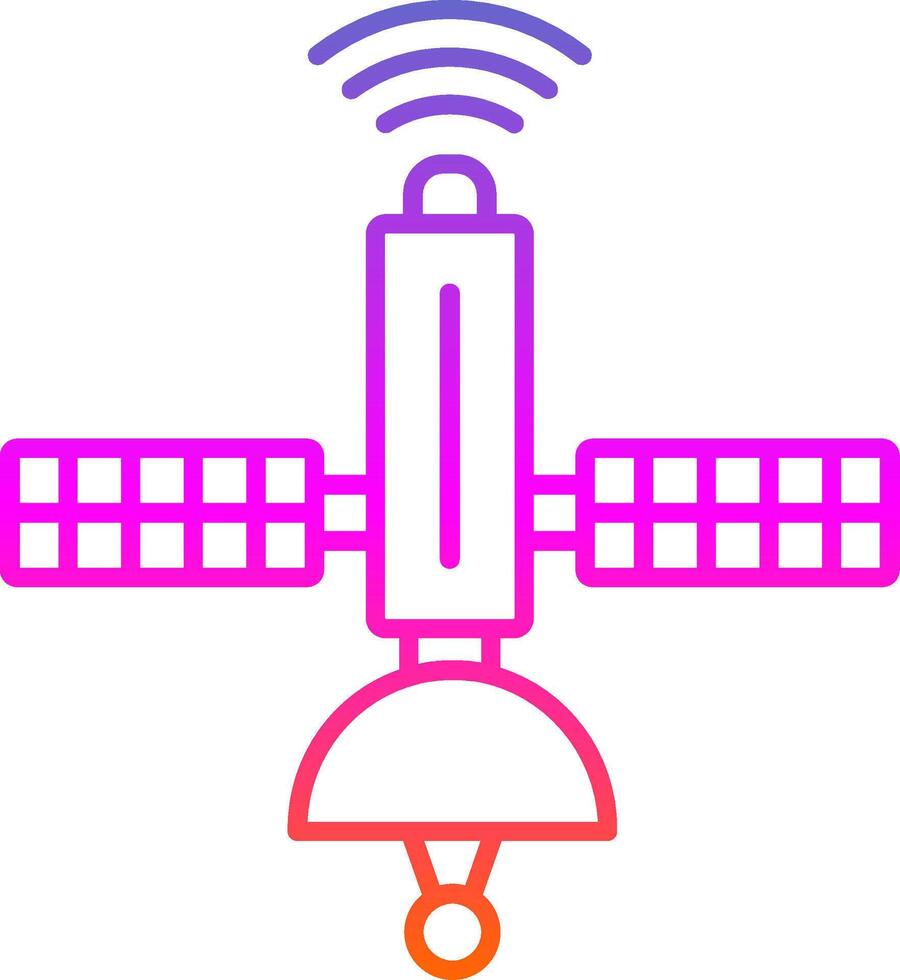 Satellite Line Gradient Icon 39169146 Vector Art at Vecteezy