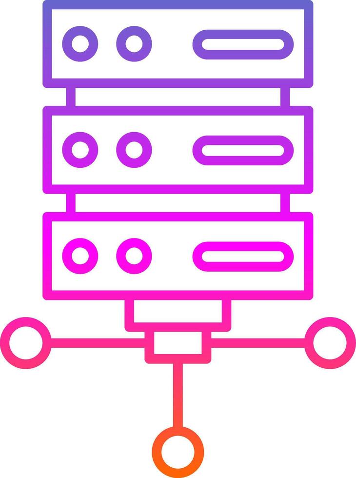 Server Line Gradient Icon 39169266 Vector Art At Vecteezy