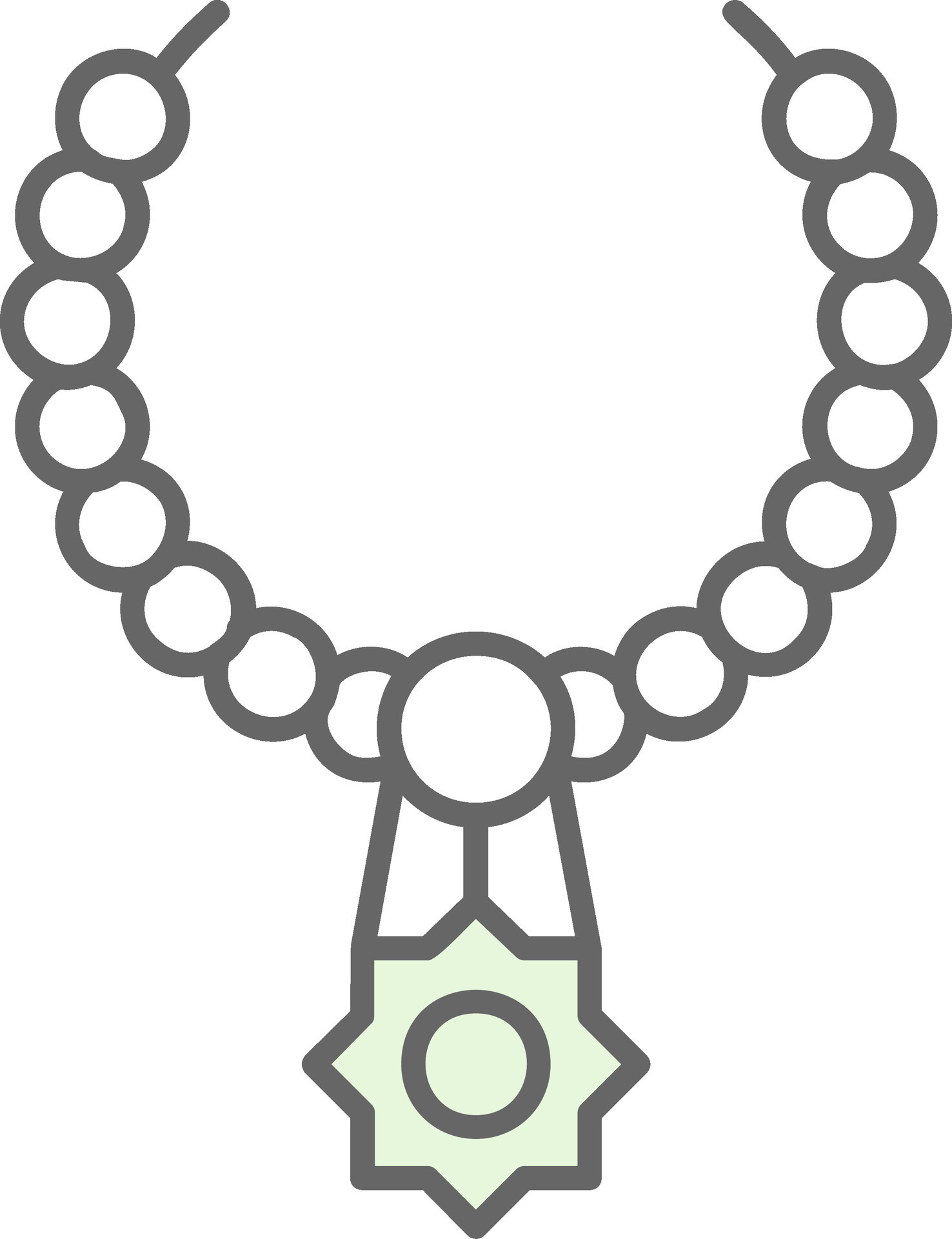Necklace Green Light Fillay Icon 39170408 Vector Art at Vecteezy