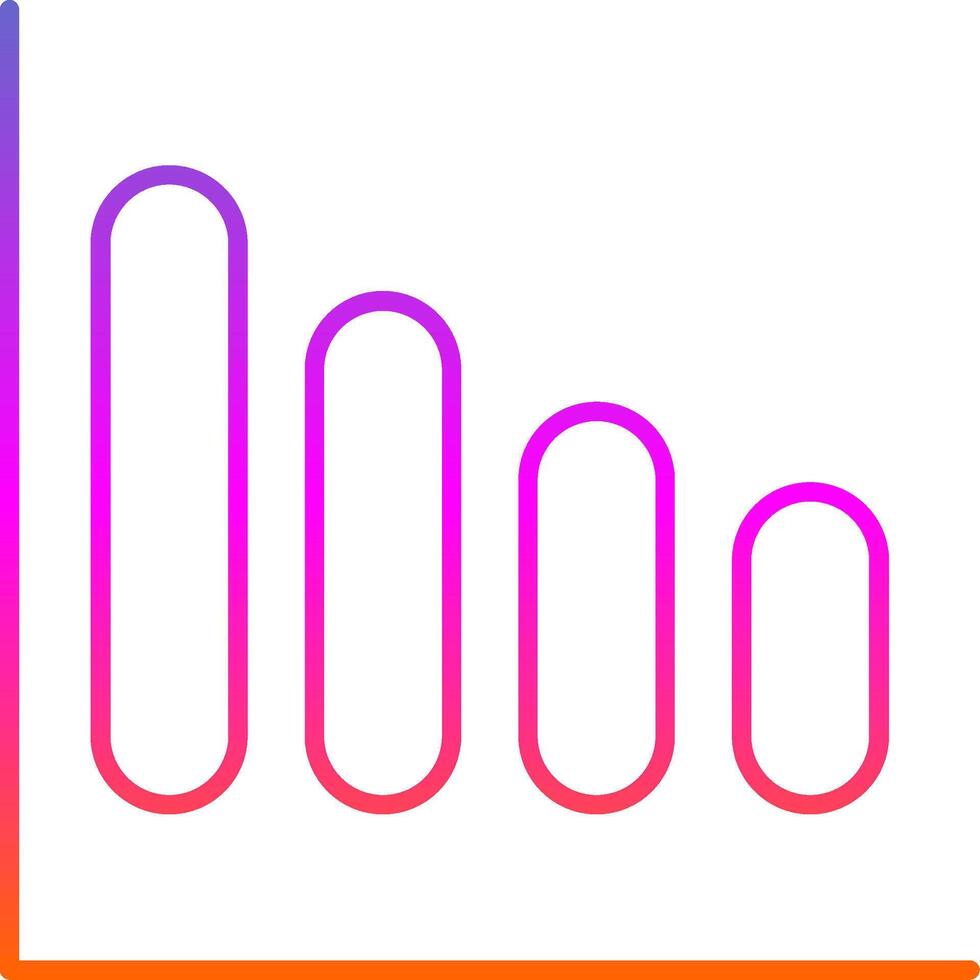 Bar Chart Line Gradient Icon 39170966 Vector Art at Vecteezy