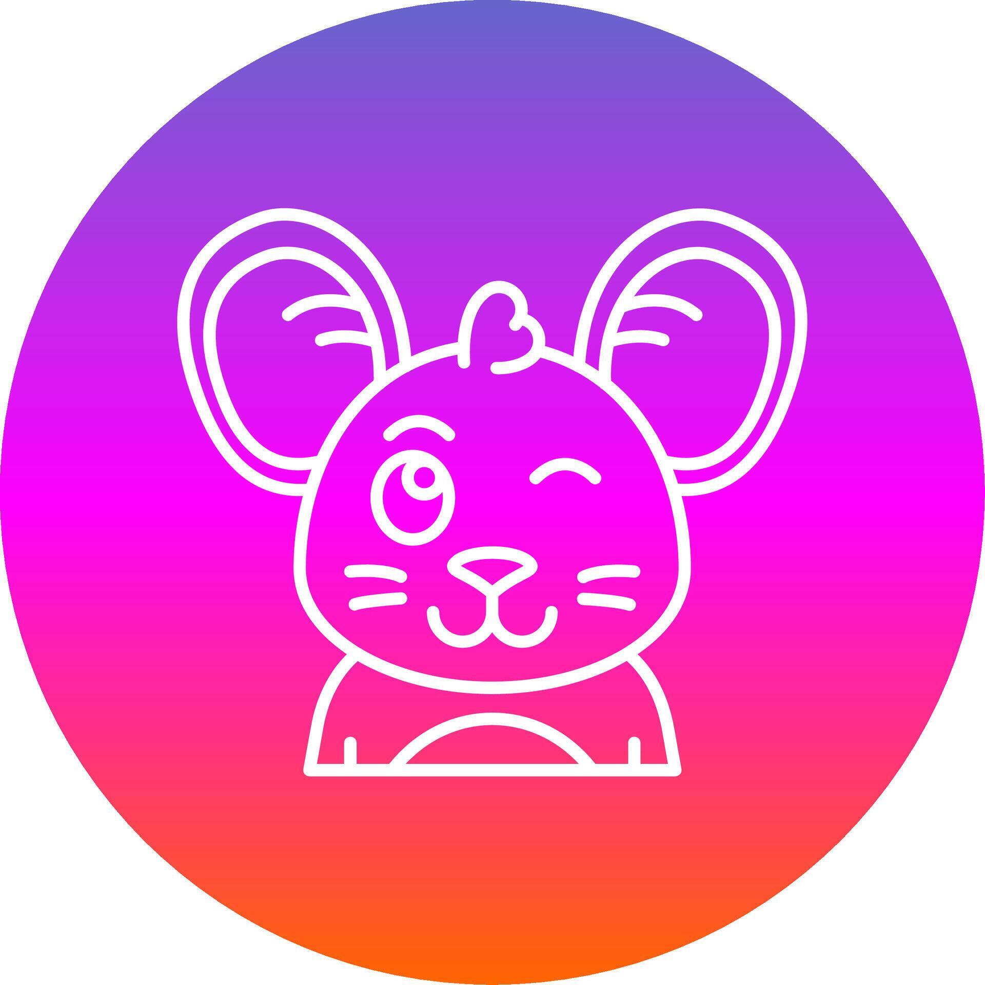 Wink Line Gradient Circle Icon 39178708 Vector Art at Vecteezy