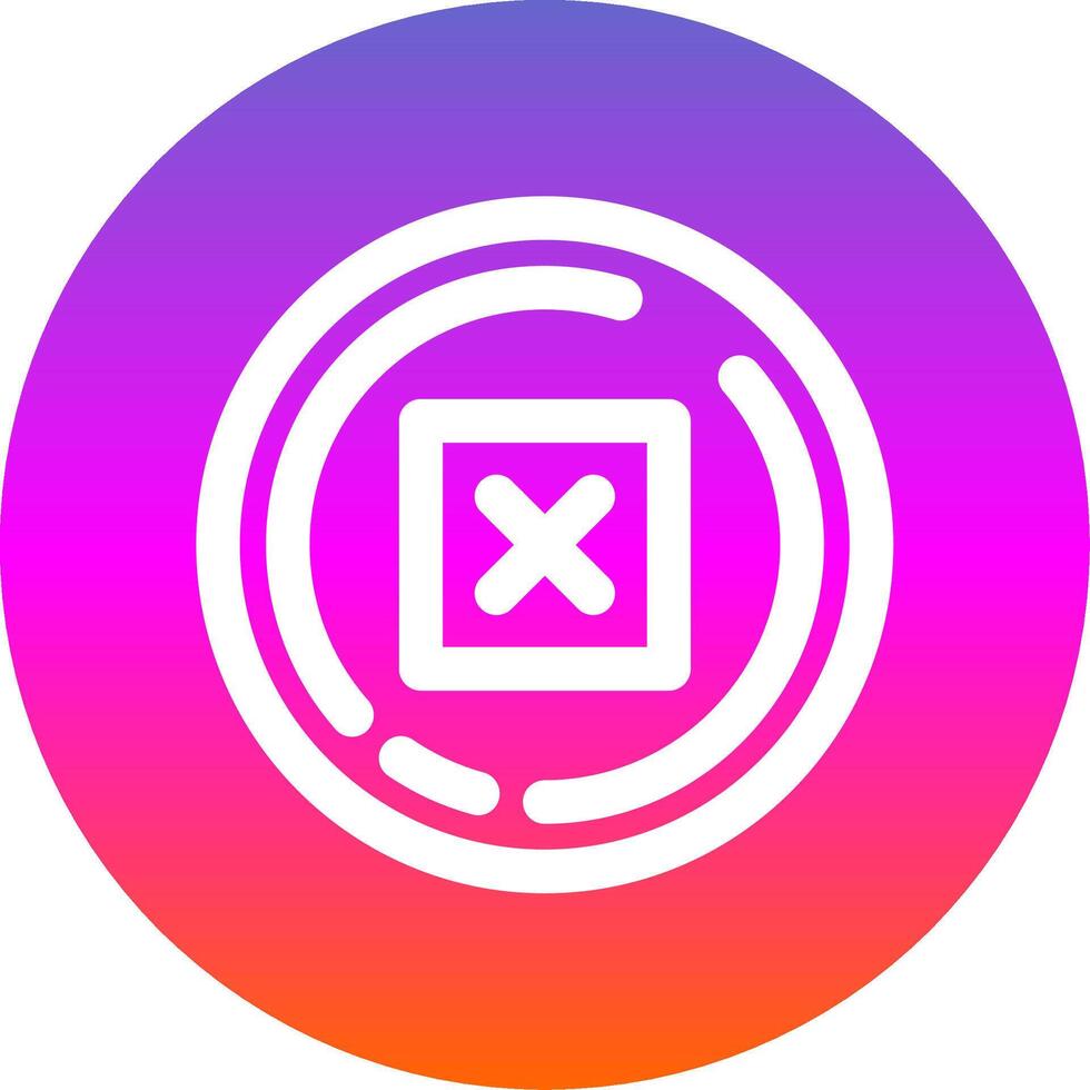 Delete Line Gradient Circle Icon 39181587 Vector Art at Vecteezy