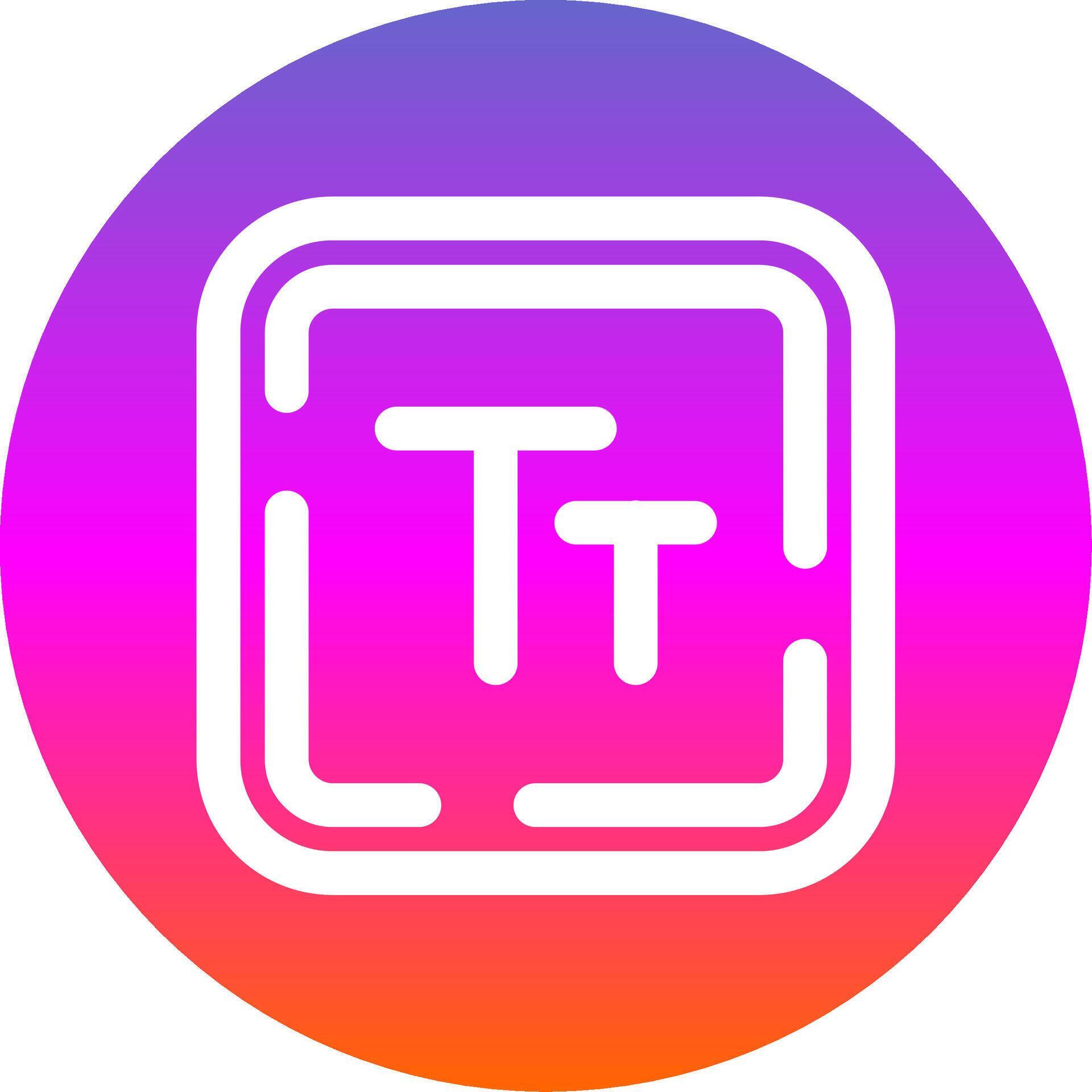 Text Size Line Gradient Circle Icon 39181628 Vector Art At Vecteezy