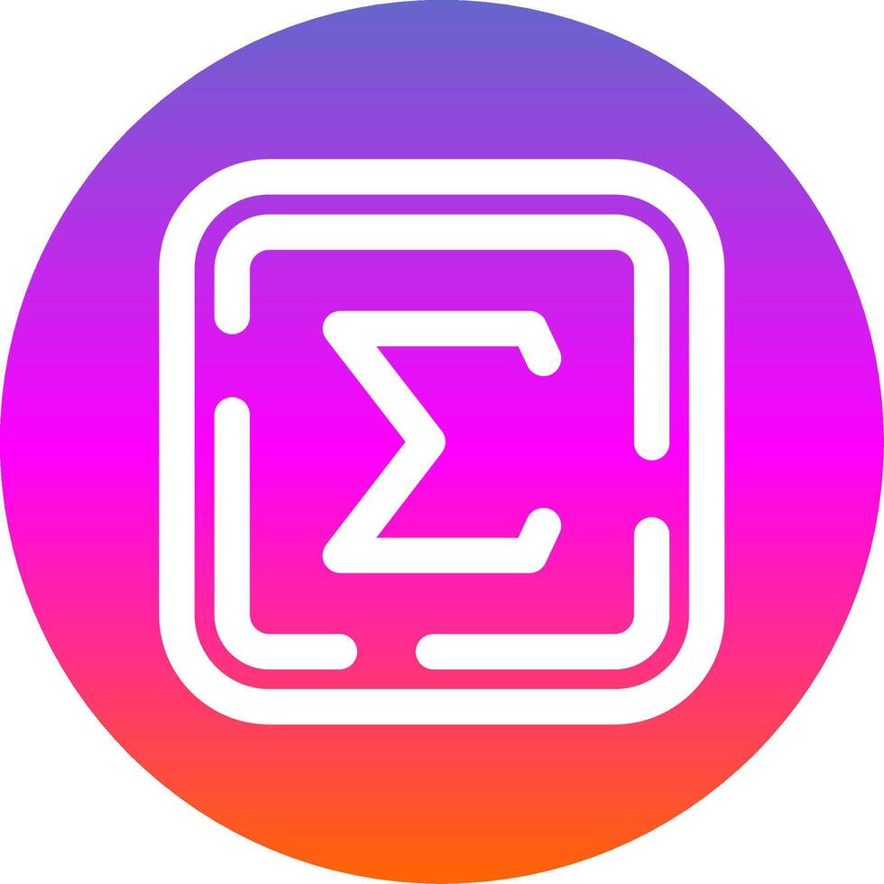 Summation Line Gradient Circle Icon 39181673 Vector Art at Vecteezy