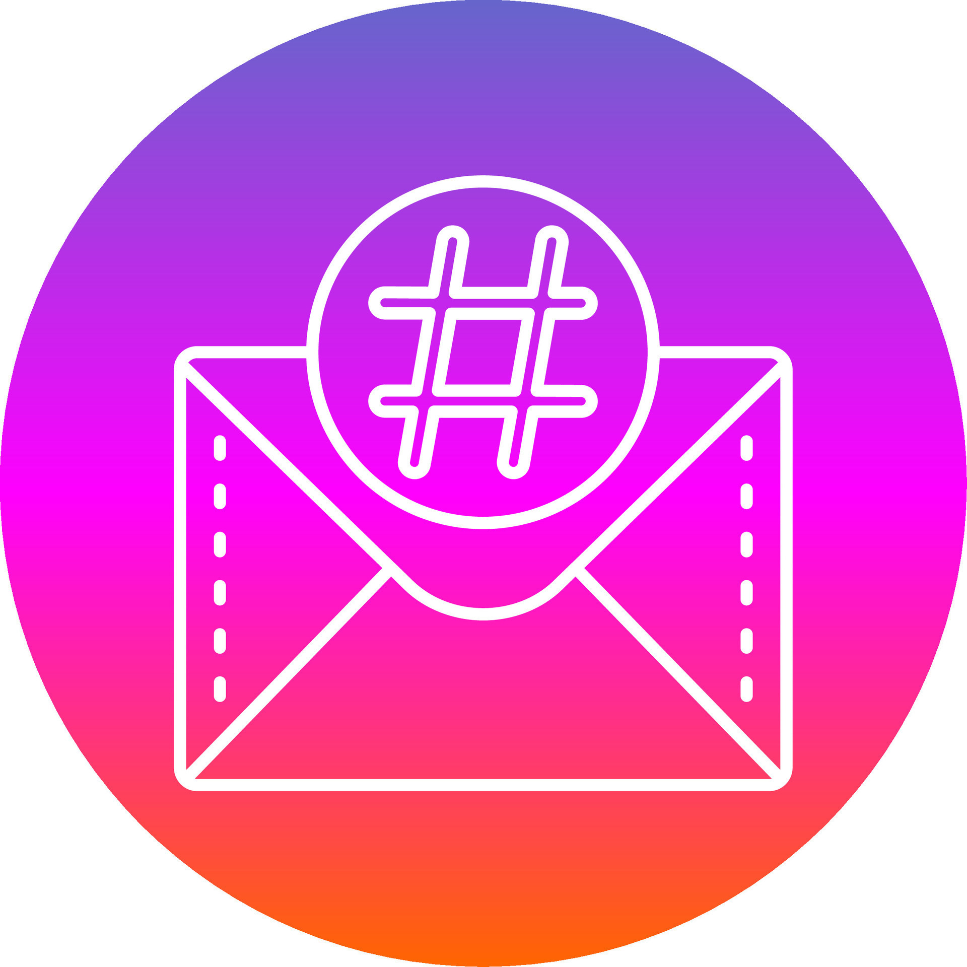 Hash Line Gradient Circle Icon 39183708 Vector Art at Vecteezy