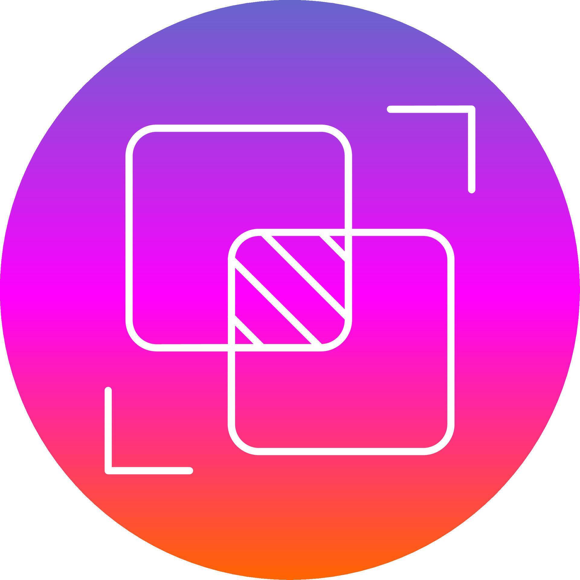 Intersect Line Gradient Circle Icon 39184658 Vector Art At Vecteezy