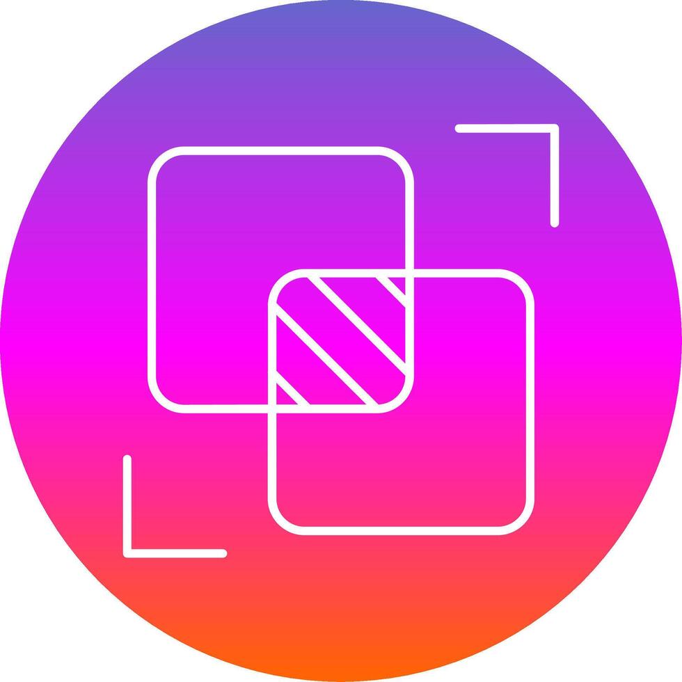 Intersect Line Gradient Circle Icon 39184658 Vector Art at Vecteezy