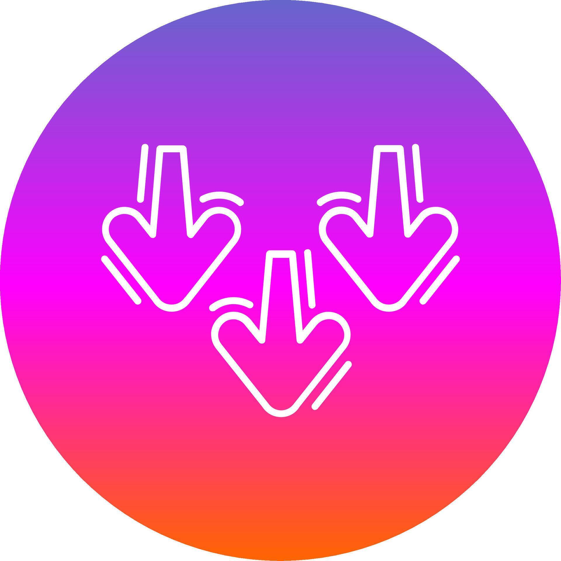 Decrease Line Gradient Circle Icon 39185145 Vector Art at Vecteezy