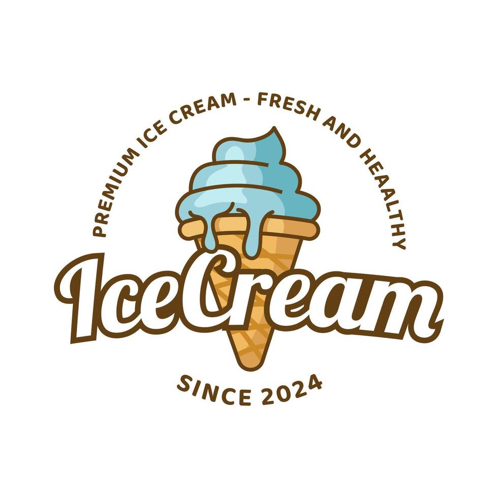 Ice Cream Logo Design Ice Cream Shop Logo Badges And Labels Gelateria