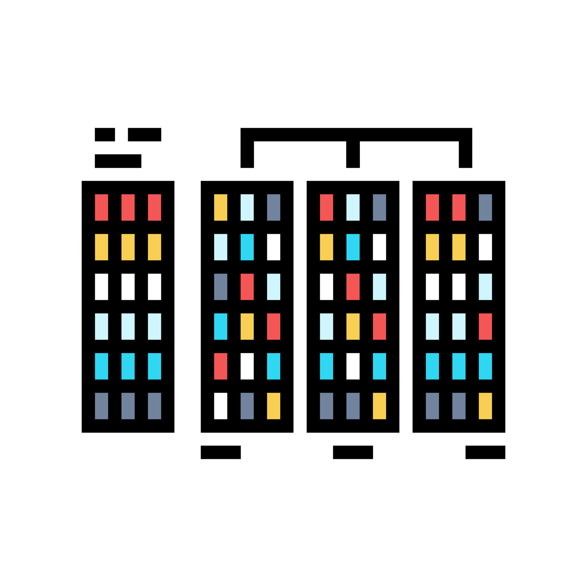 Radix Sort Algorithm Color Icon Vector Illustration 39202074 Vector Art