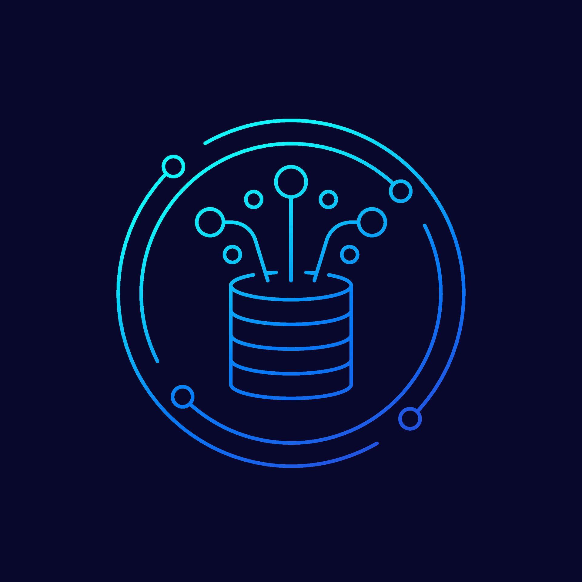 data sources icon, linear design 39203090 Vector Art at Vecteezy