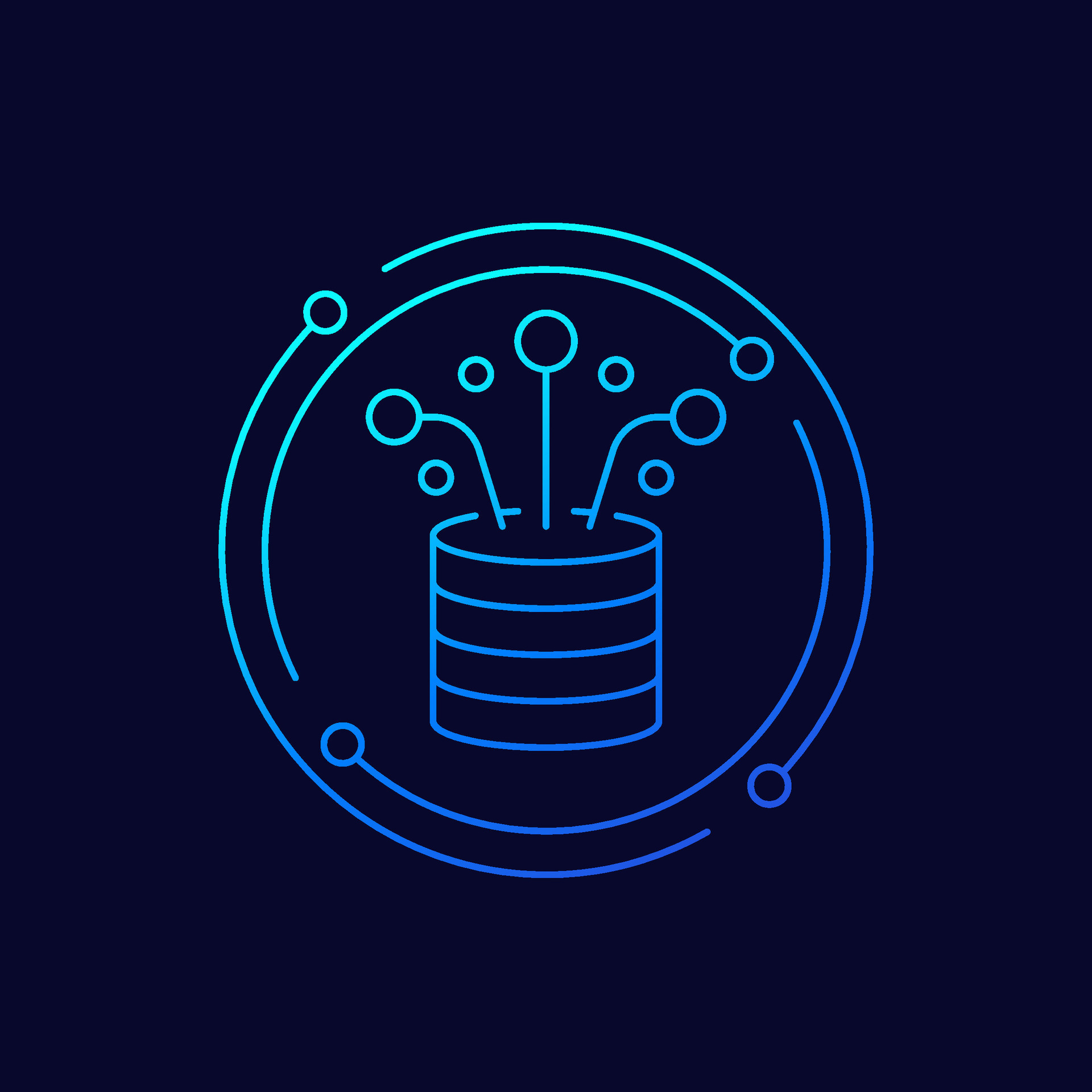 data sources icon, linear design 39203090 Vector Art at Vecteezy