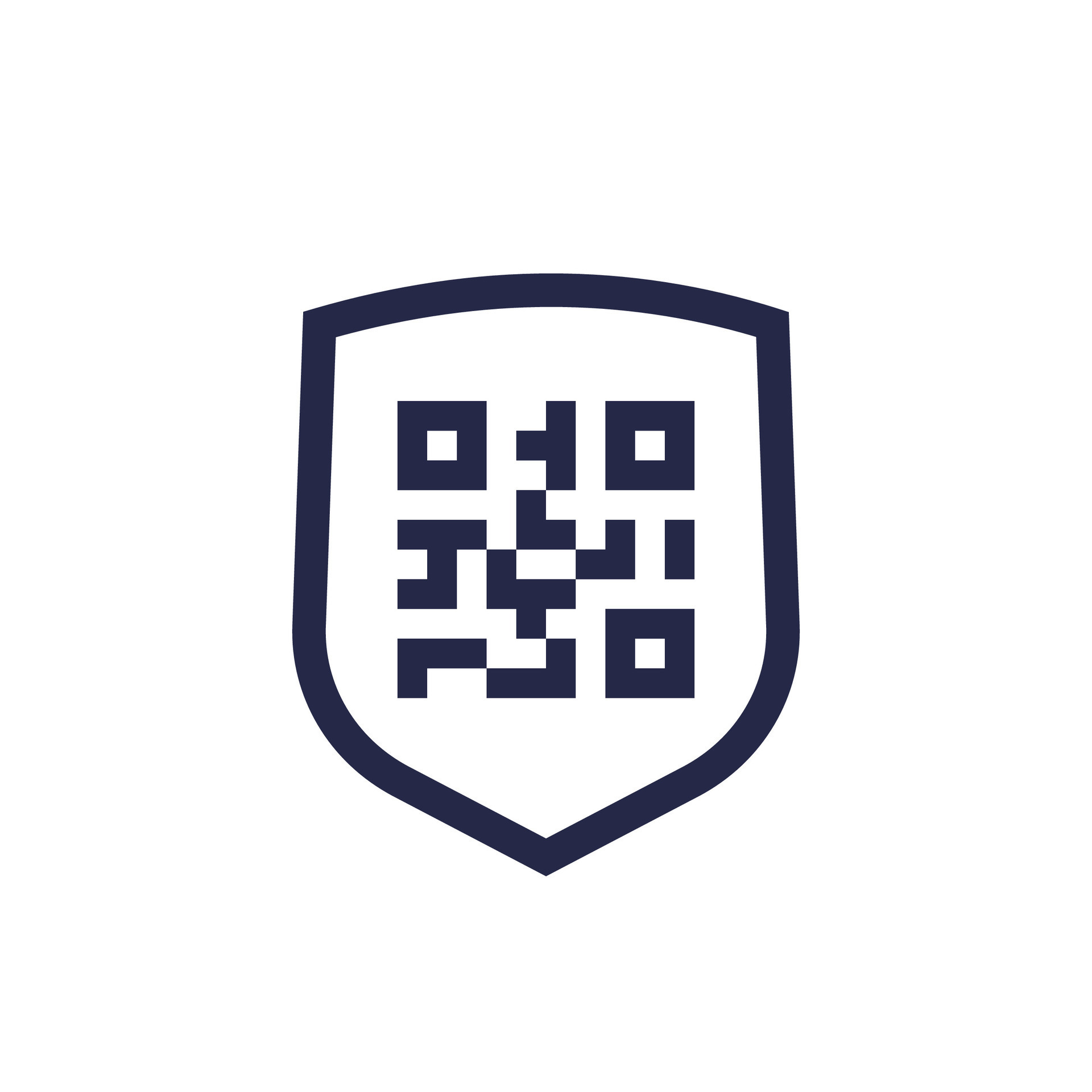 Secure qr code payment icon with a shield 39203334 Vector Art at Vecteezy