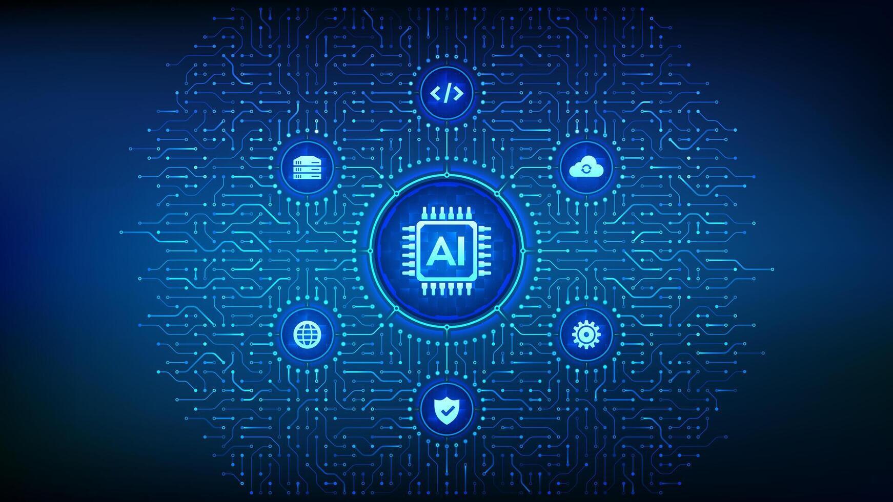 Ai Artificial Intelligence Machine Learning Technology Big Data Analysis Deep Learning