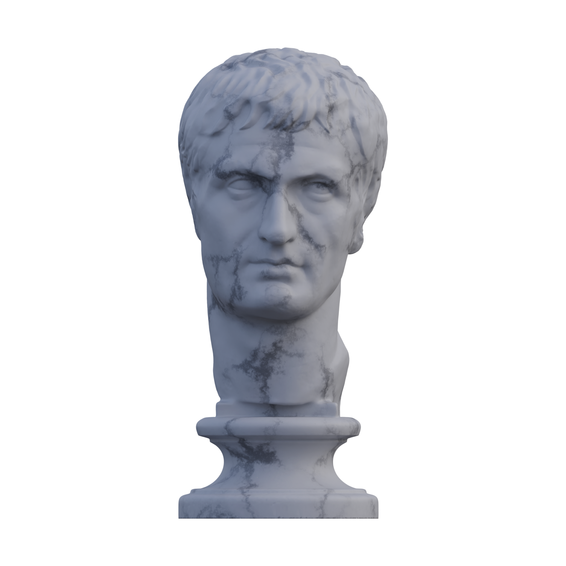 Julius Caesar statue, 3d renders, isolated, perfect for your design ...