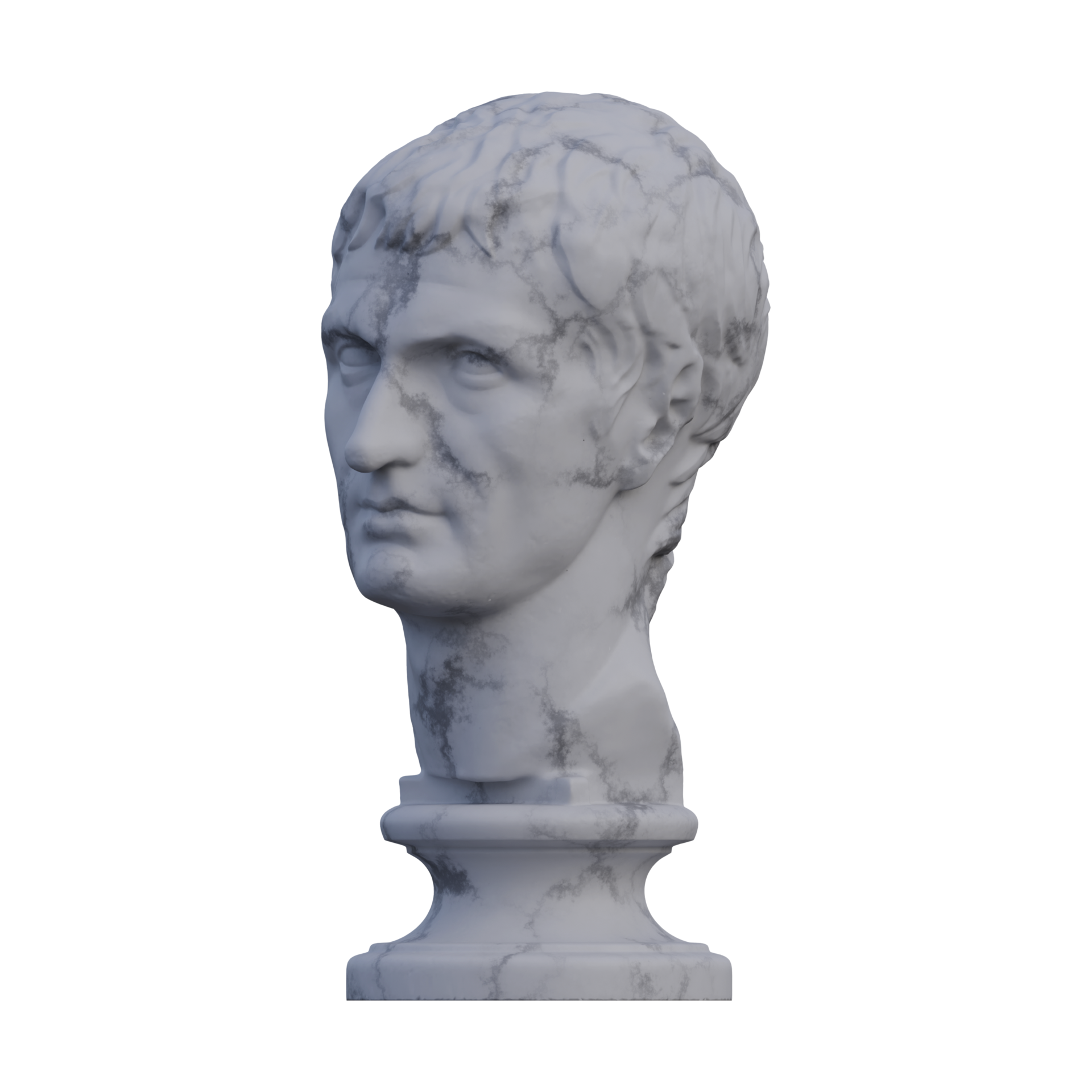 Julius Caesar statue, 3d renders, isolated, perfect for your design ...