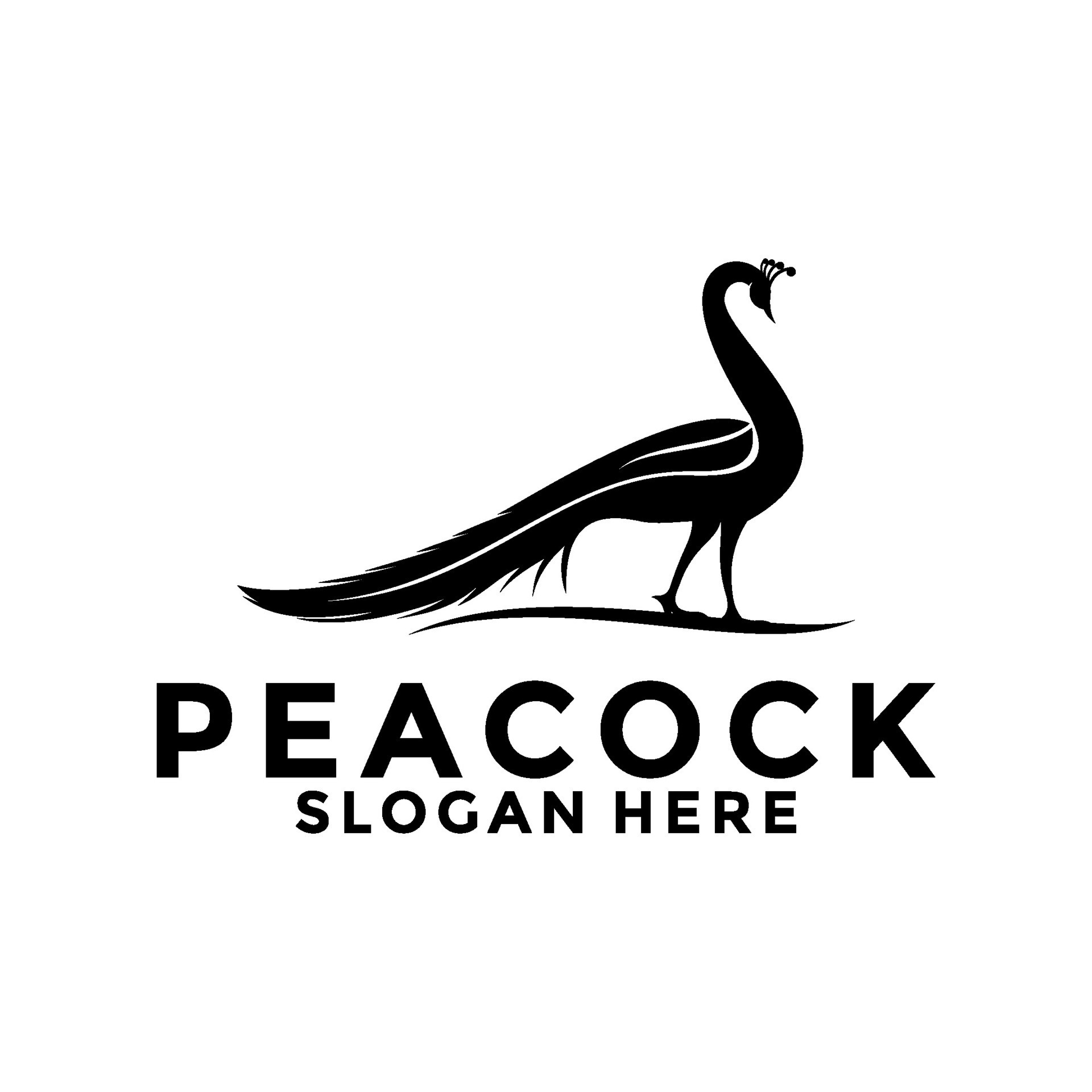 Luxurious Peacock Bird Logo Icon Abstract Peacock Logo Vector Design Template 39212321 Vector
