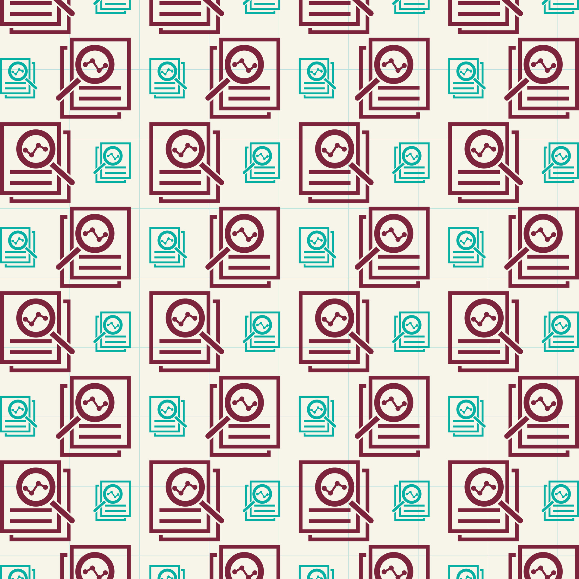 Overview icon on graph trendy repeating pattern vector illustration ...