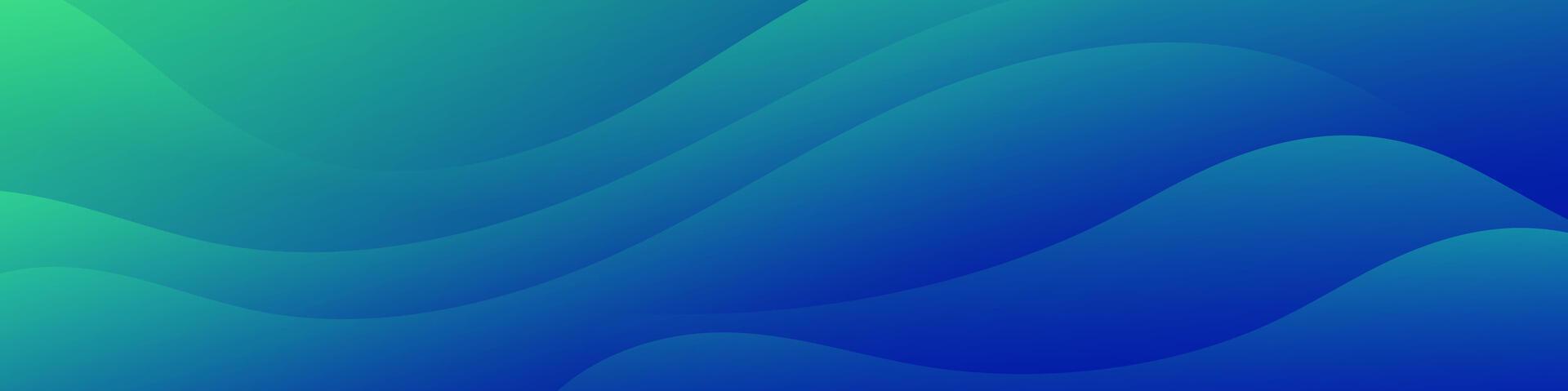 Abstract green blue banner color with a unique wavy design. It is ideal for creating eye ...