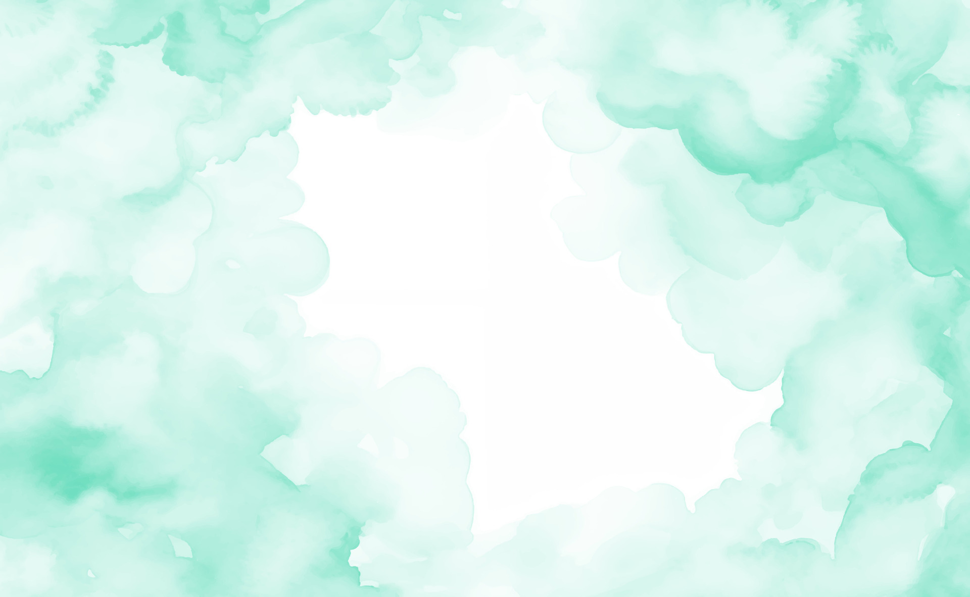 Mint Abstract Watercolor Texture Background Green Watercolour Brush